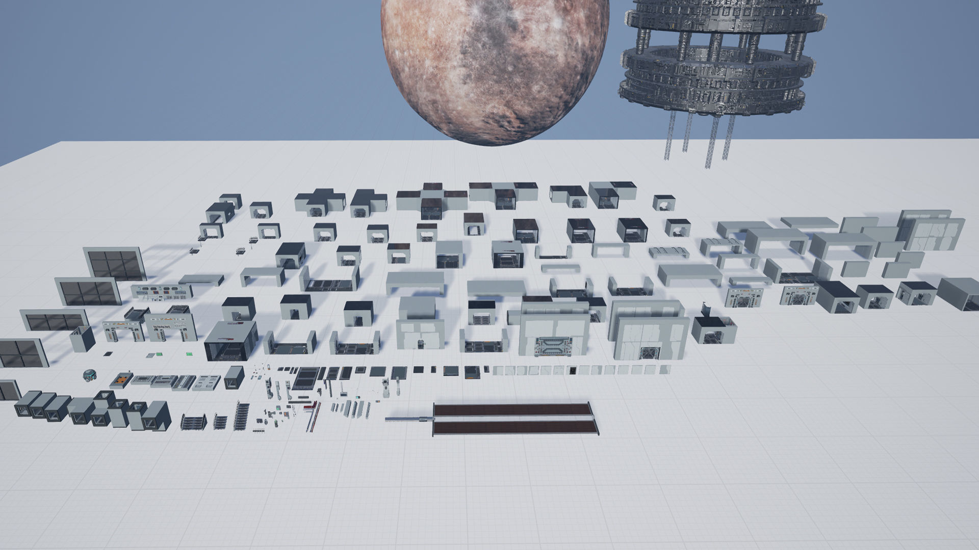 3D model Big Modular Sci-Fi Interior Pack VR / AR / low-poly | CGTrader