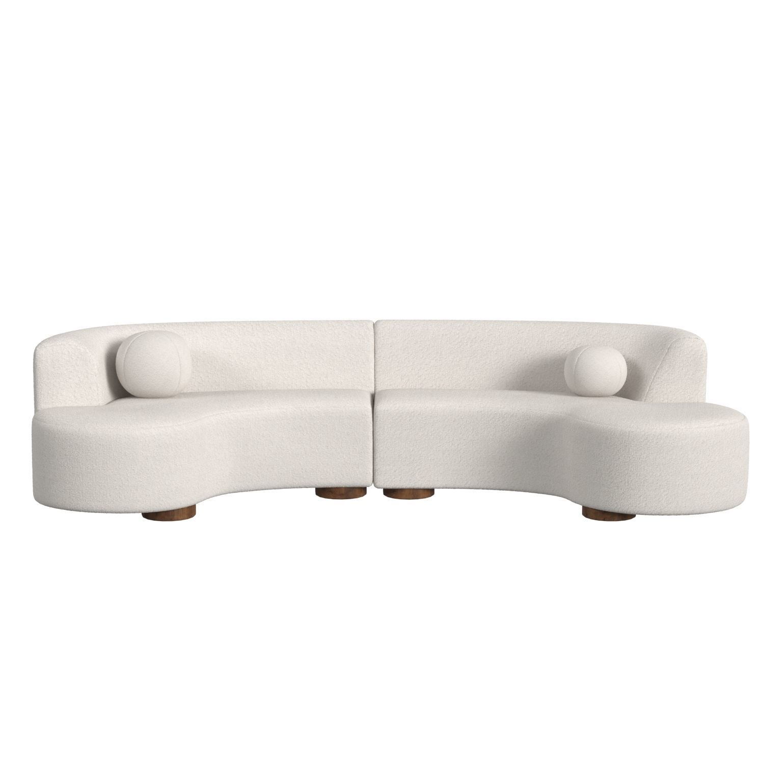 Unique Modular Curved Sofa with Teddy 3D model | CGTrader