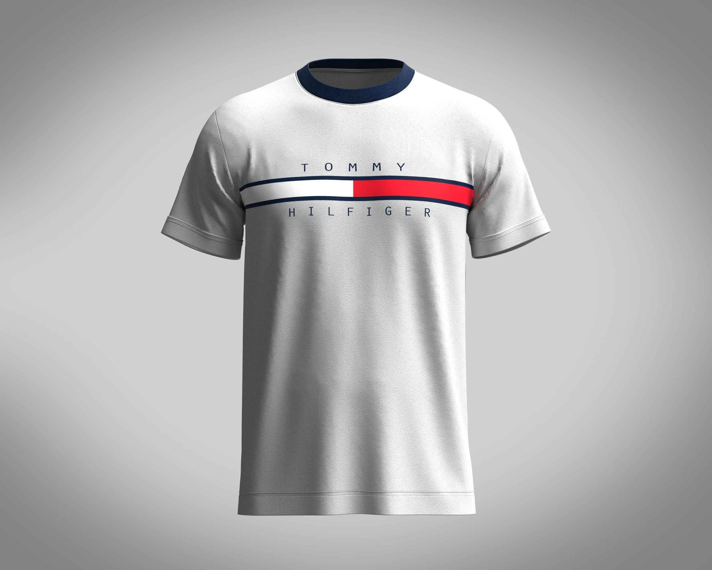 Tommy Hilfiger T-Shirt 3D model | CGTrader