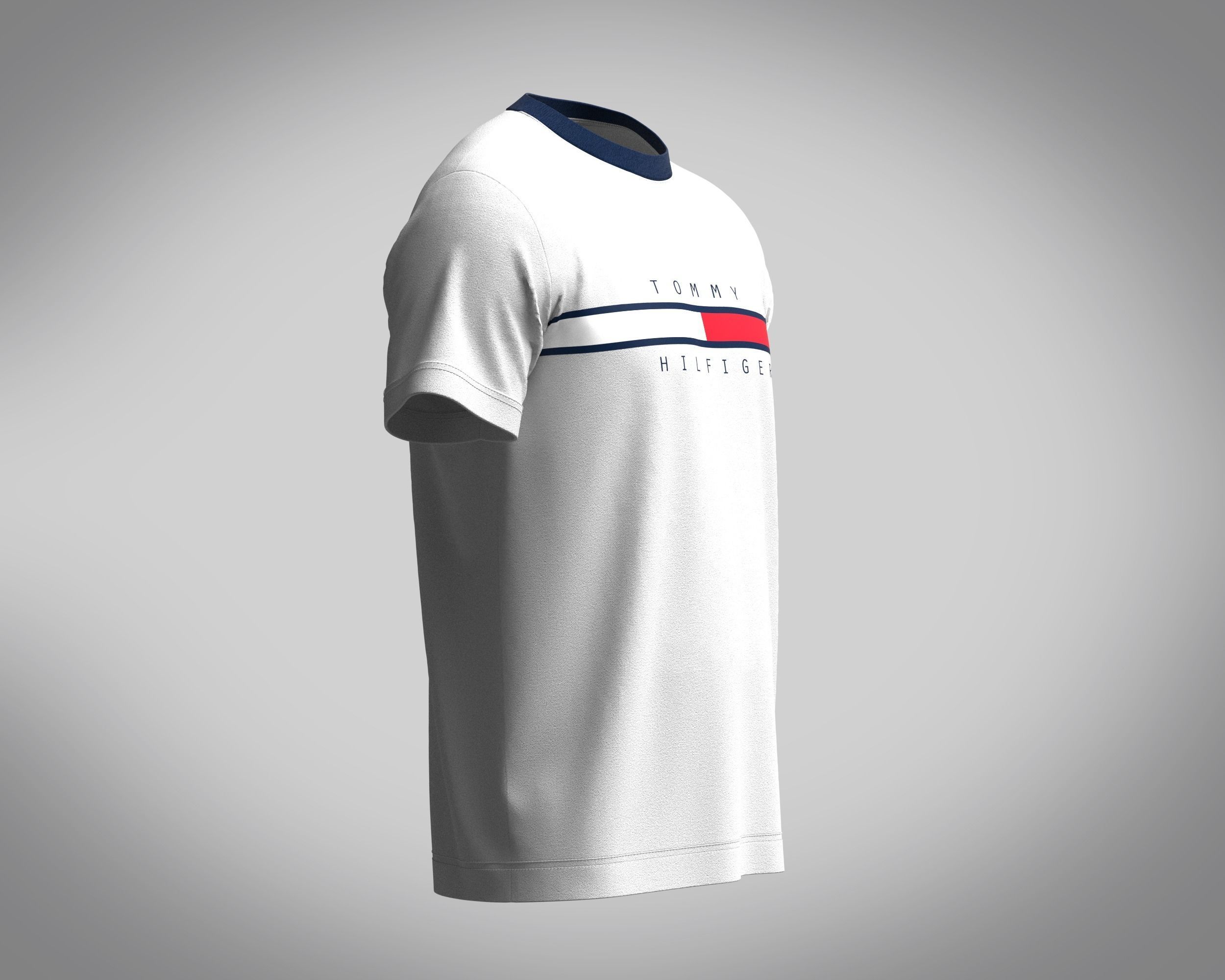 Tommy Hilfiger T-Shirt 3D model | CGTrader