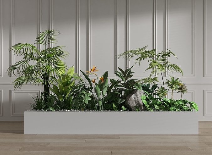 3D model 3d model of landscape potted plants VR / AR / low-poly | CGTrader