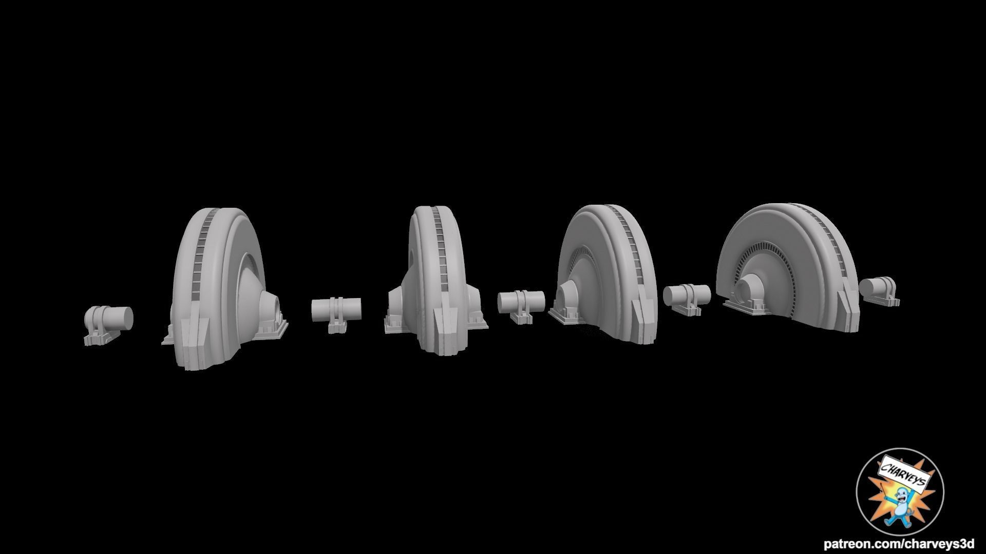 Star Wars Hoth Echo Base Power Generators for action figures 3D model ...