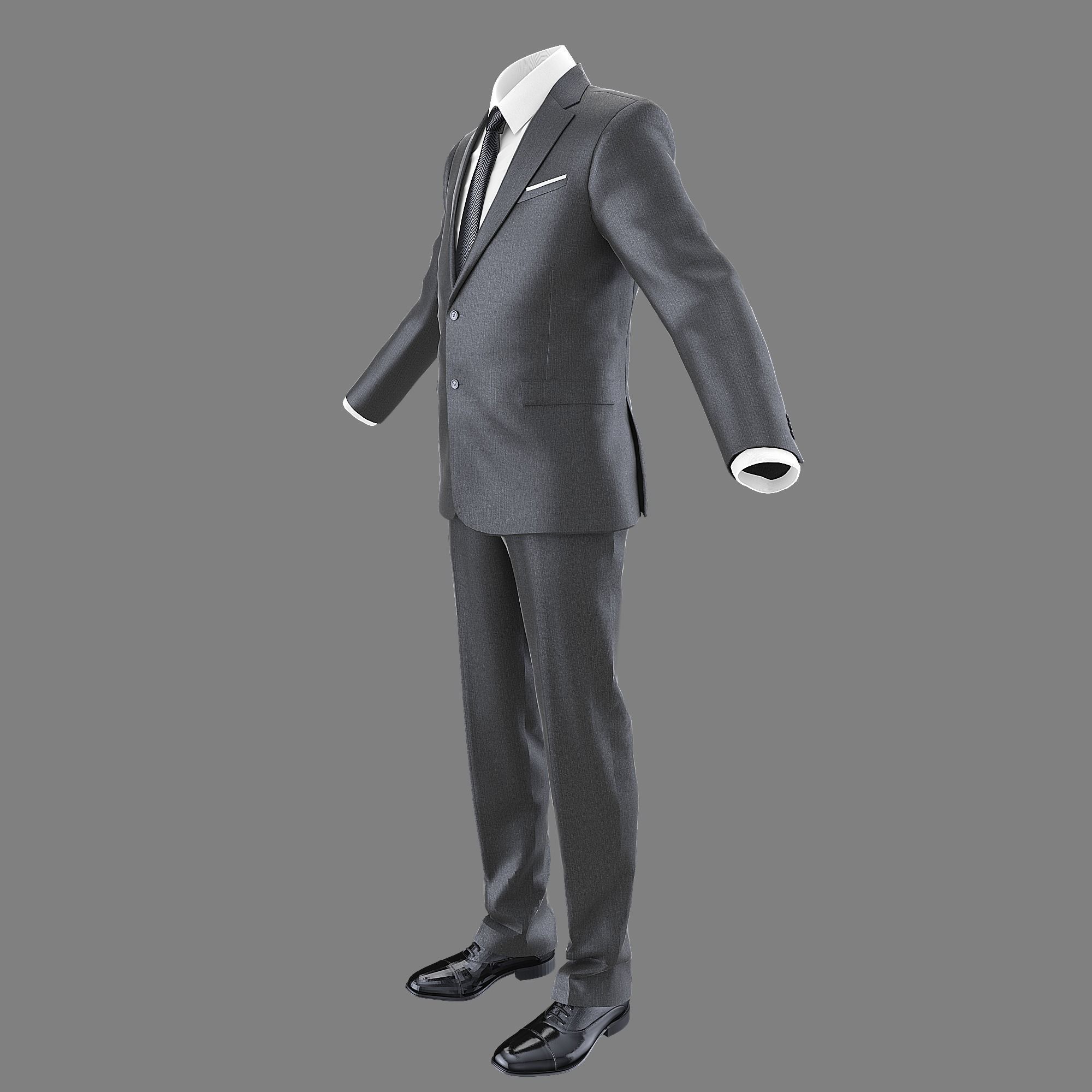 3D model Business suit for men VR / AR / low-poly | CGTrader