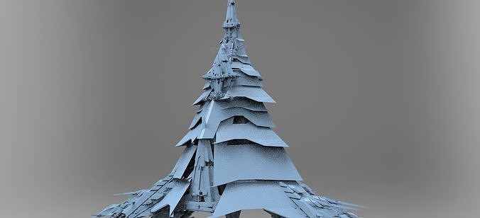 Amon Ra Sci fi Pyramid Bridges 3 3D model | CGTrader