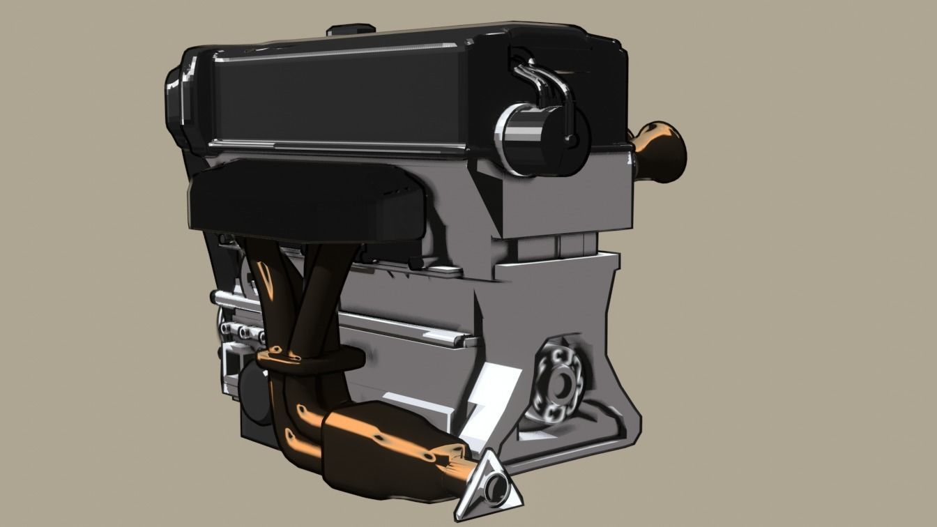 4AGE blacktop anime style model for blender with animation 3D model ...