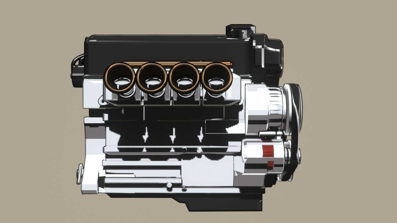 4AGE blacktop anime style model for blender with animation 3D model ...