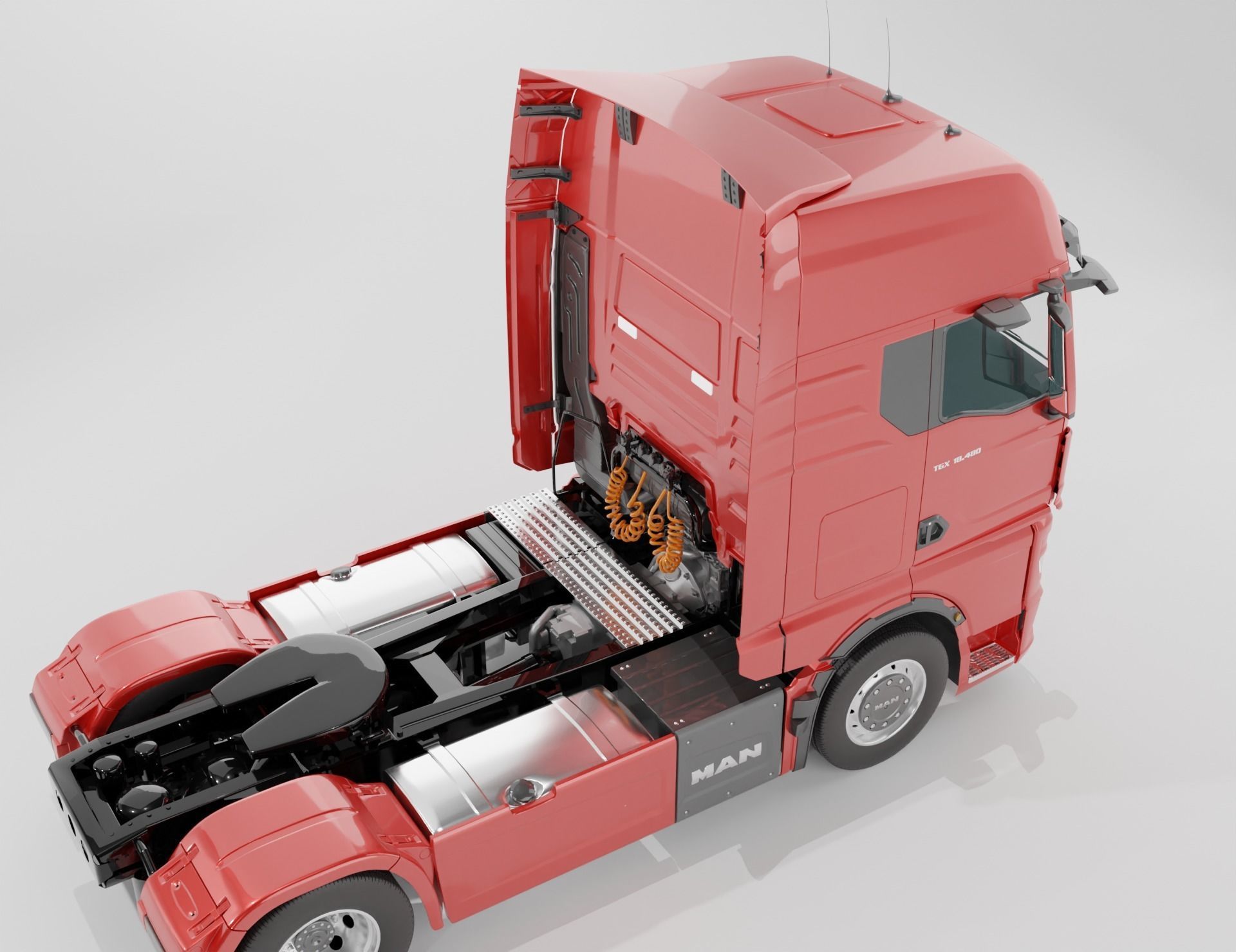 MAN TGX 2020 Semi Truck - Prime Mover 3D model | CGTrader