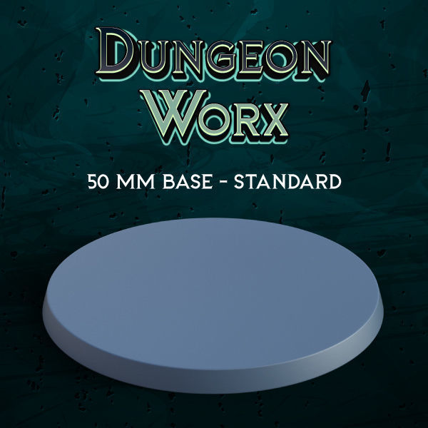 Large 50 mm Tabletop RPG Miniature Base 3D model 3D printable | CGTrader