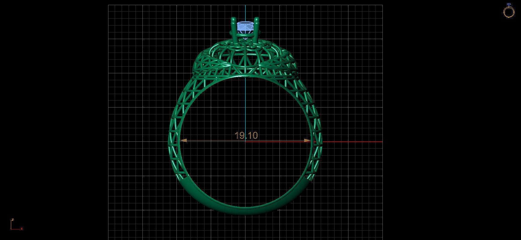 3d ring free 3D model 3D printable | CGTrader