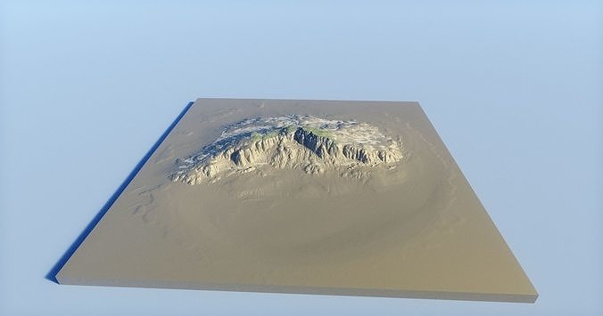 2k Island Terrain 3D model | CGTrader