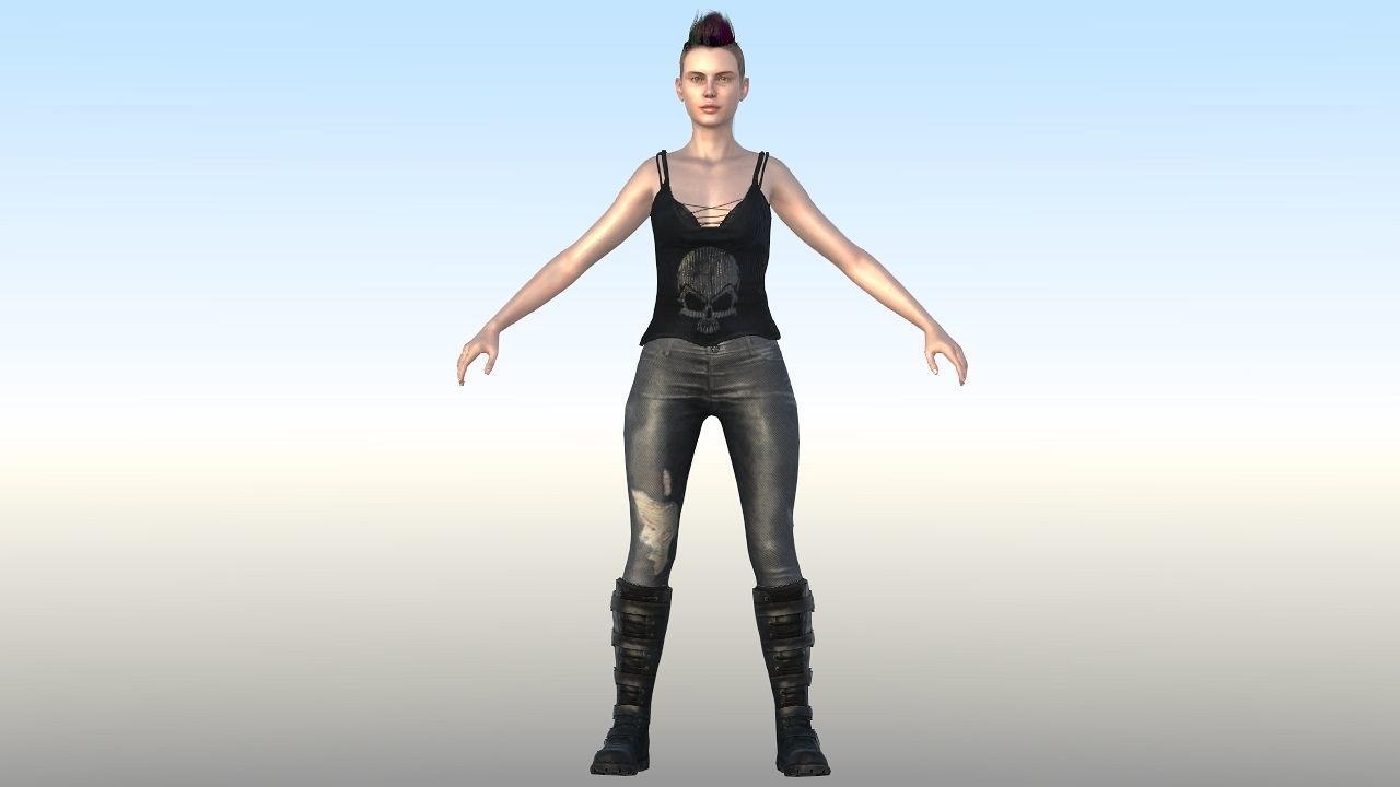 3D model Katherine Adams VR / AR / low-poly | CGTrader