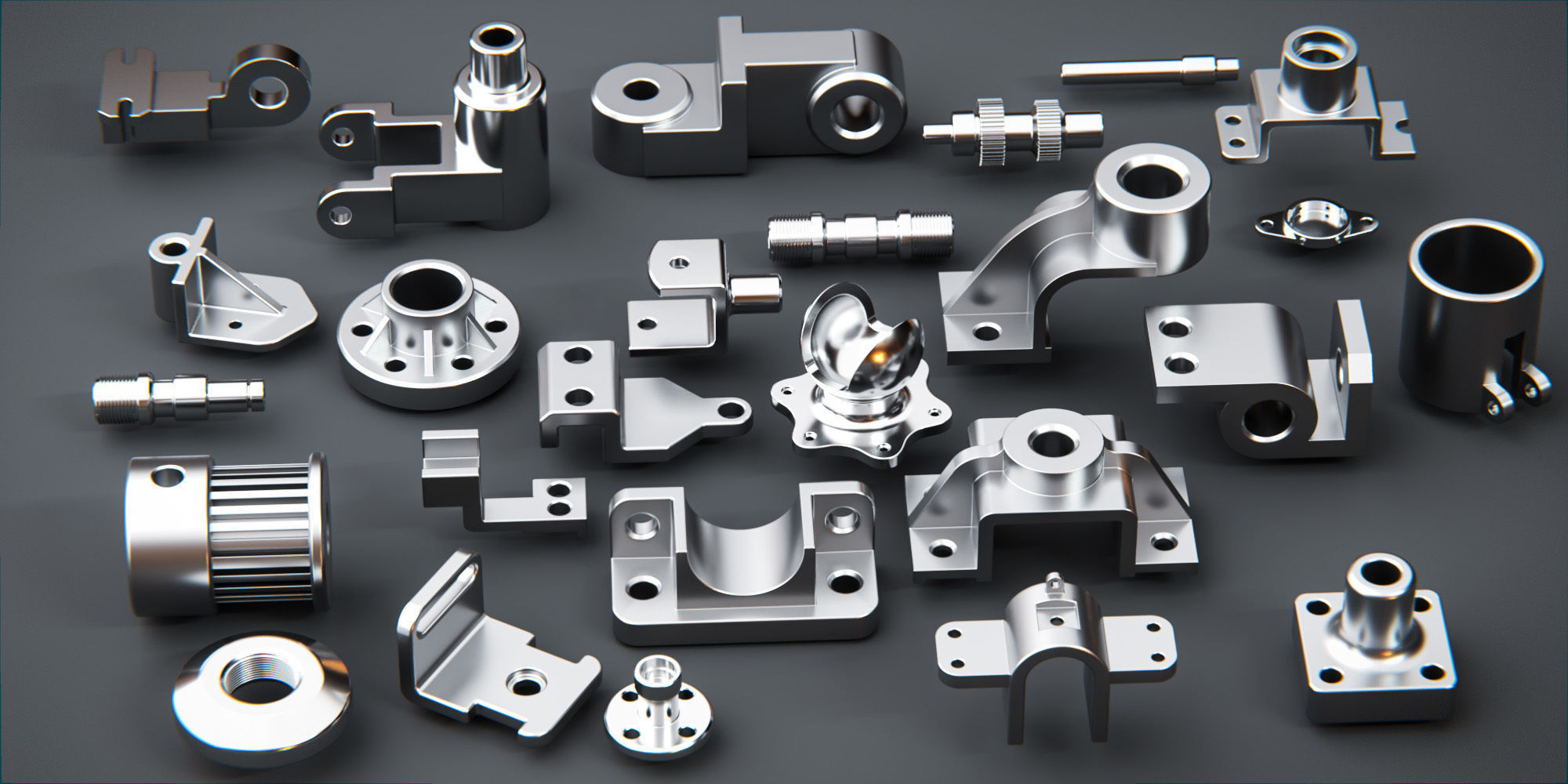 Mechanical Components Asset Pack Vol 2 for Blender 3D model | CGTrader