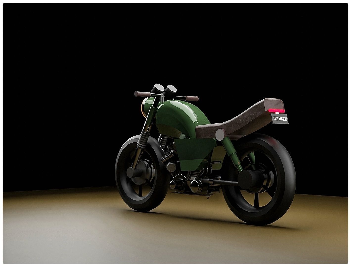 Cafe Racer Bike 3d model - for blender free 3D model | CGTrader