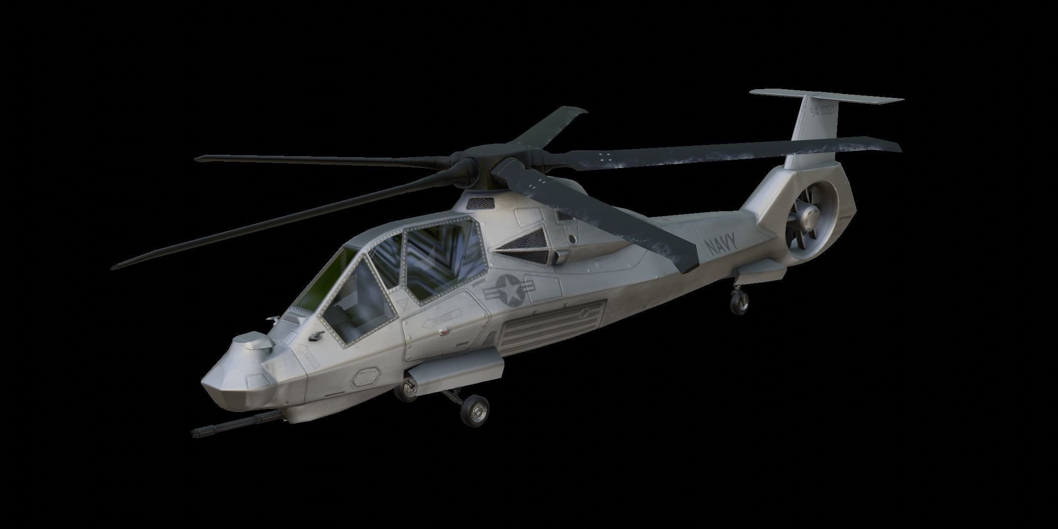 3D model Sikorsky RAH-66 Comanche US navy helicopter VR / AR / low-poly ...