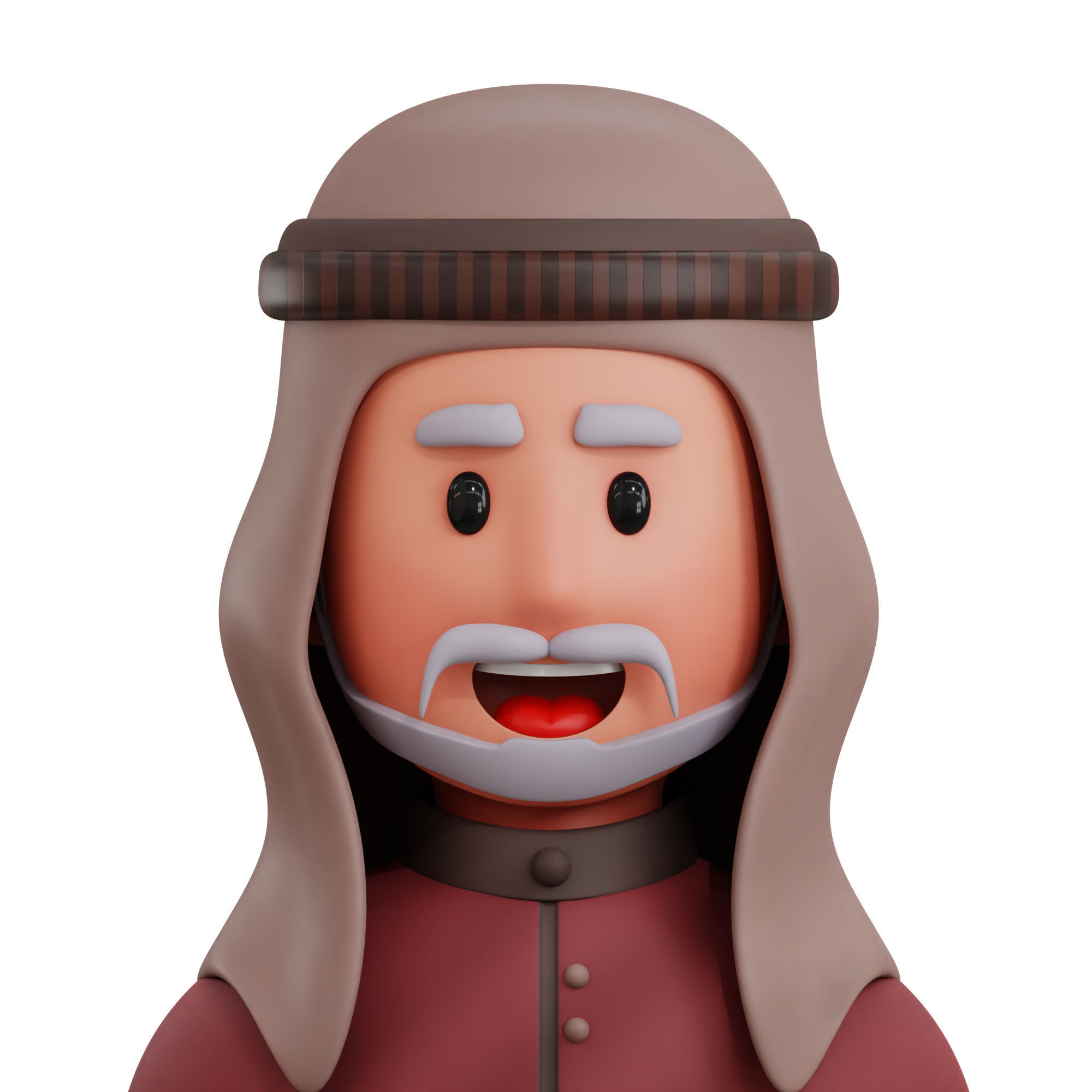 3D model 3D Arabian Traditional Costume VR / AR / low-poly | CGTrader