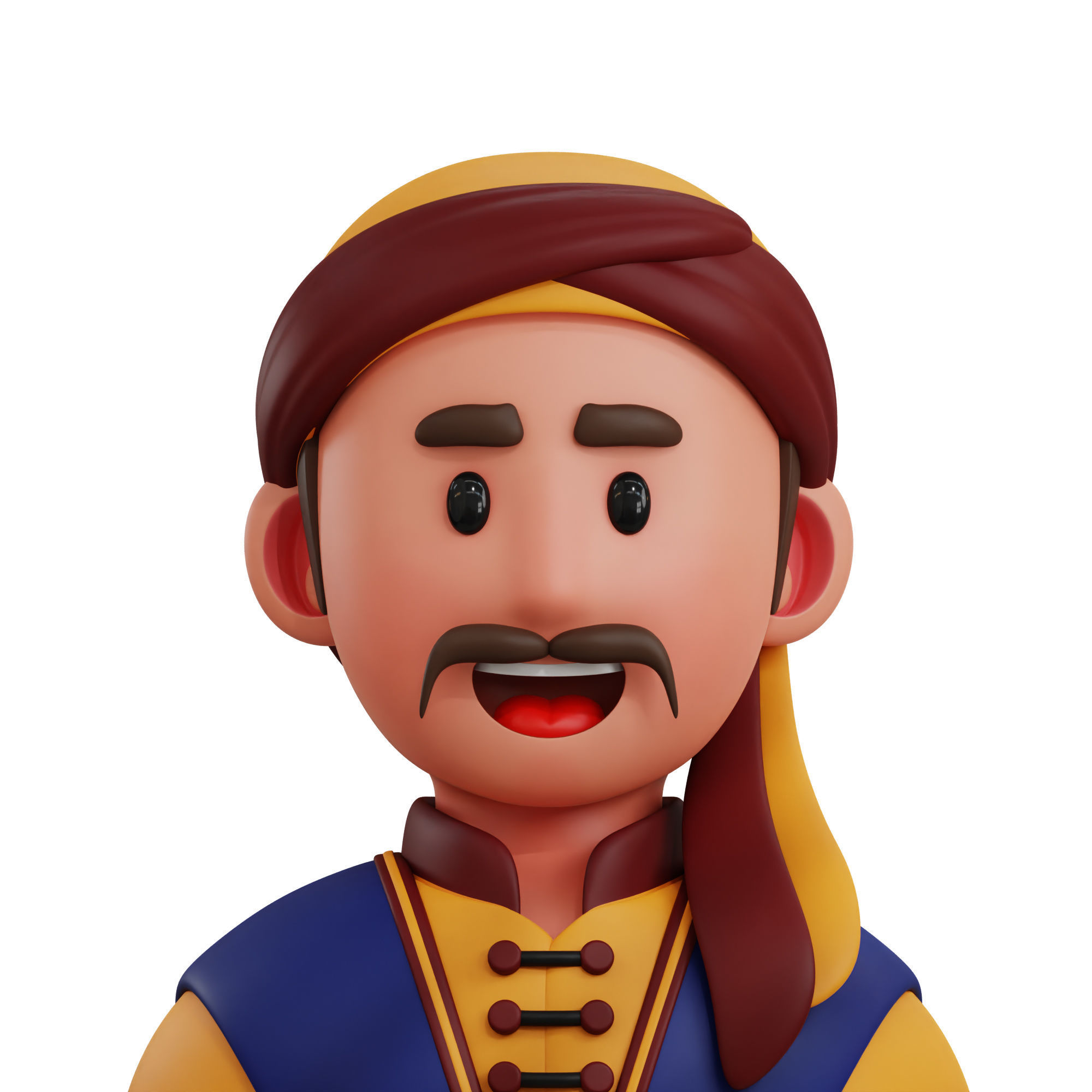 3D model 3D Persian Traditional Costume VR / AR / low-poly | CGTrader