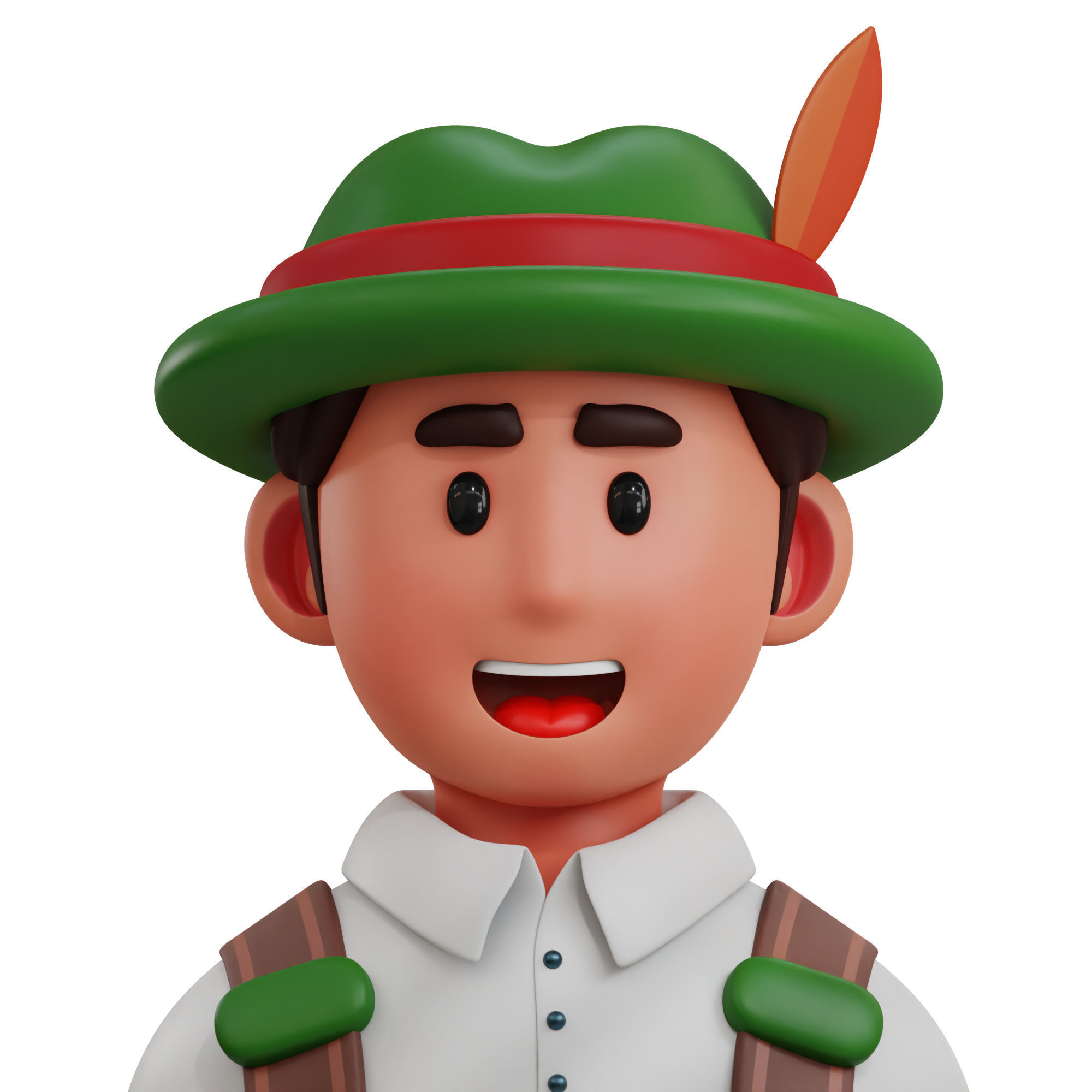 3D model 3D German Traditional Costume VR / AR / low-poly | CGTrader