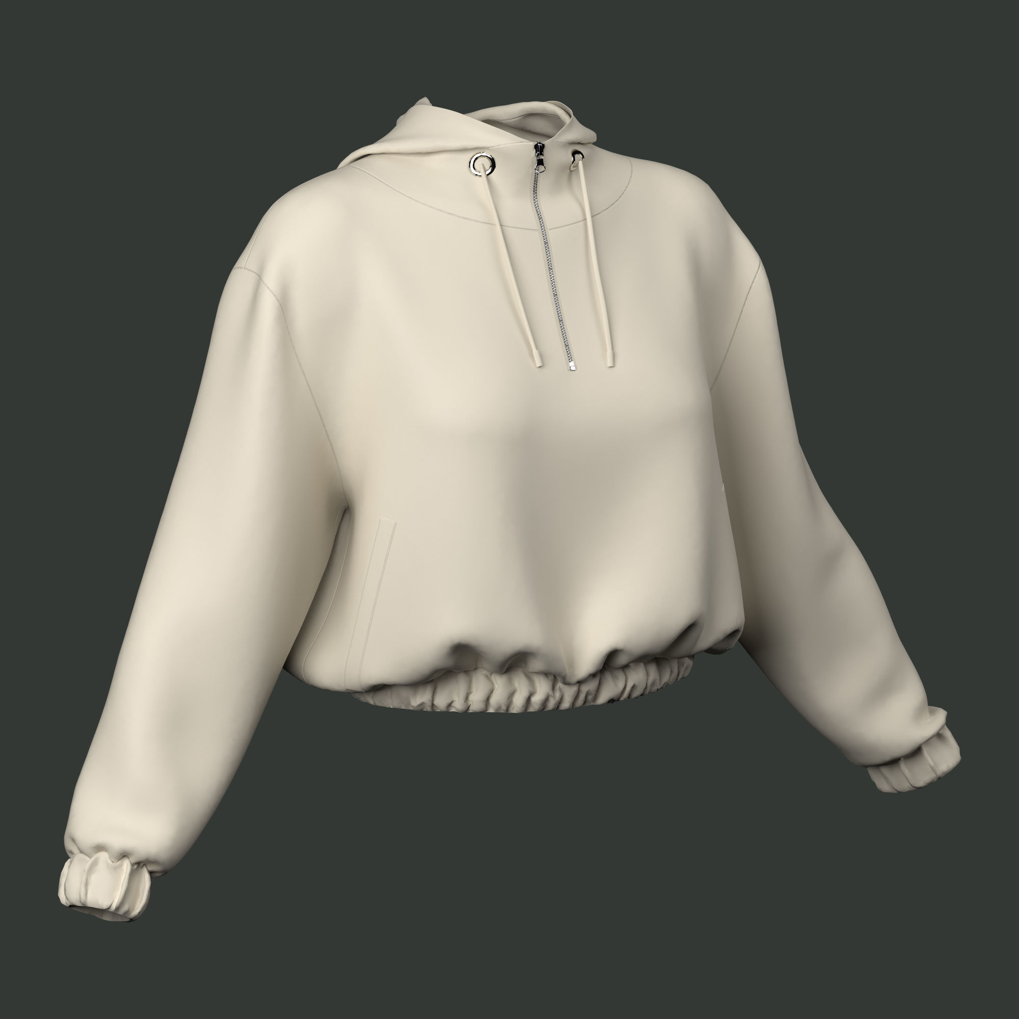 5 3D Cropped Hoodies 3D model | CGTrader