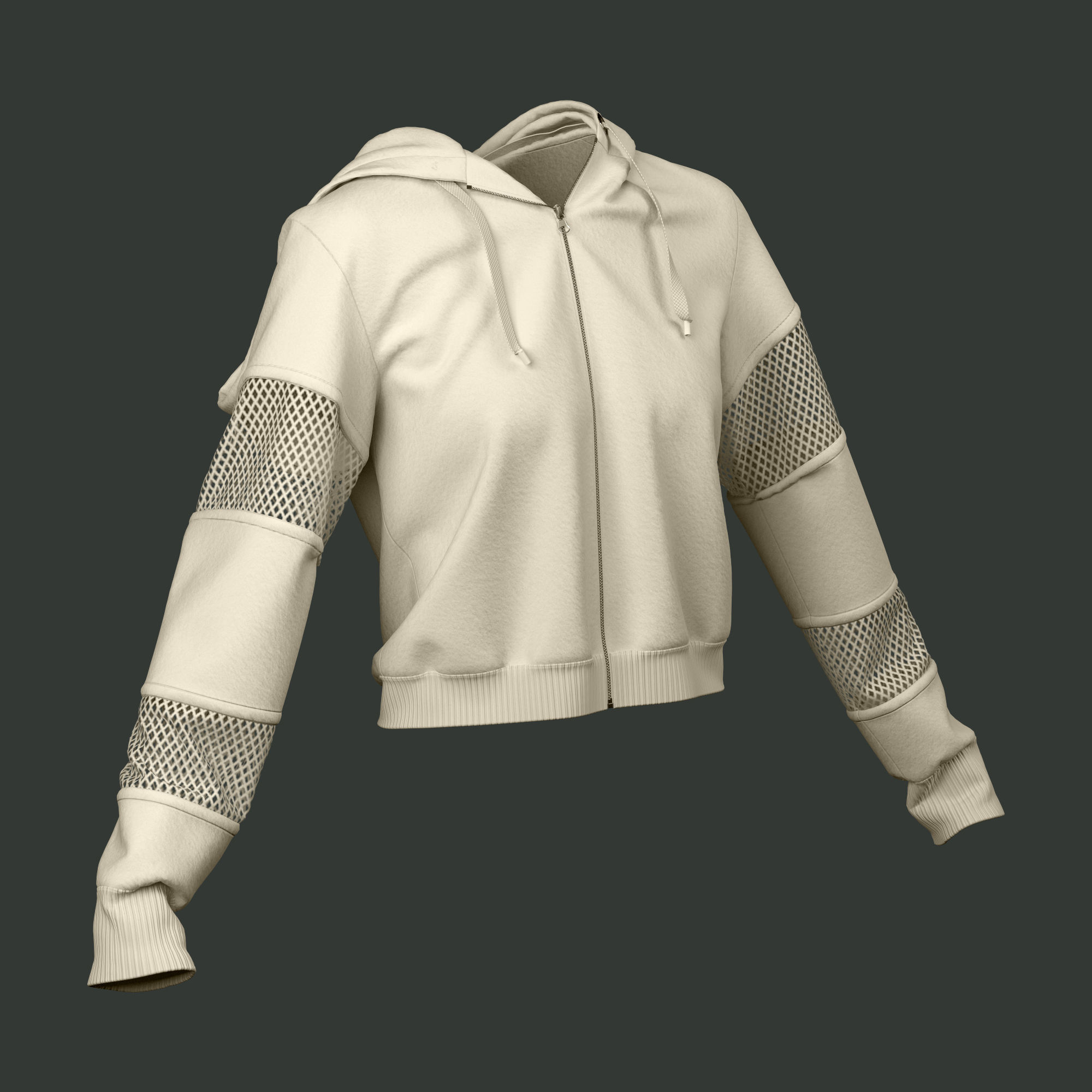 5 3D Cropped Hoodies 3D model | CGTrader