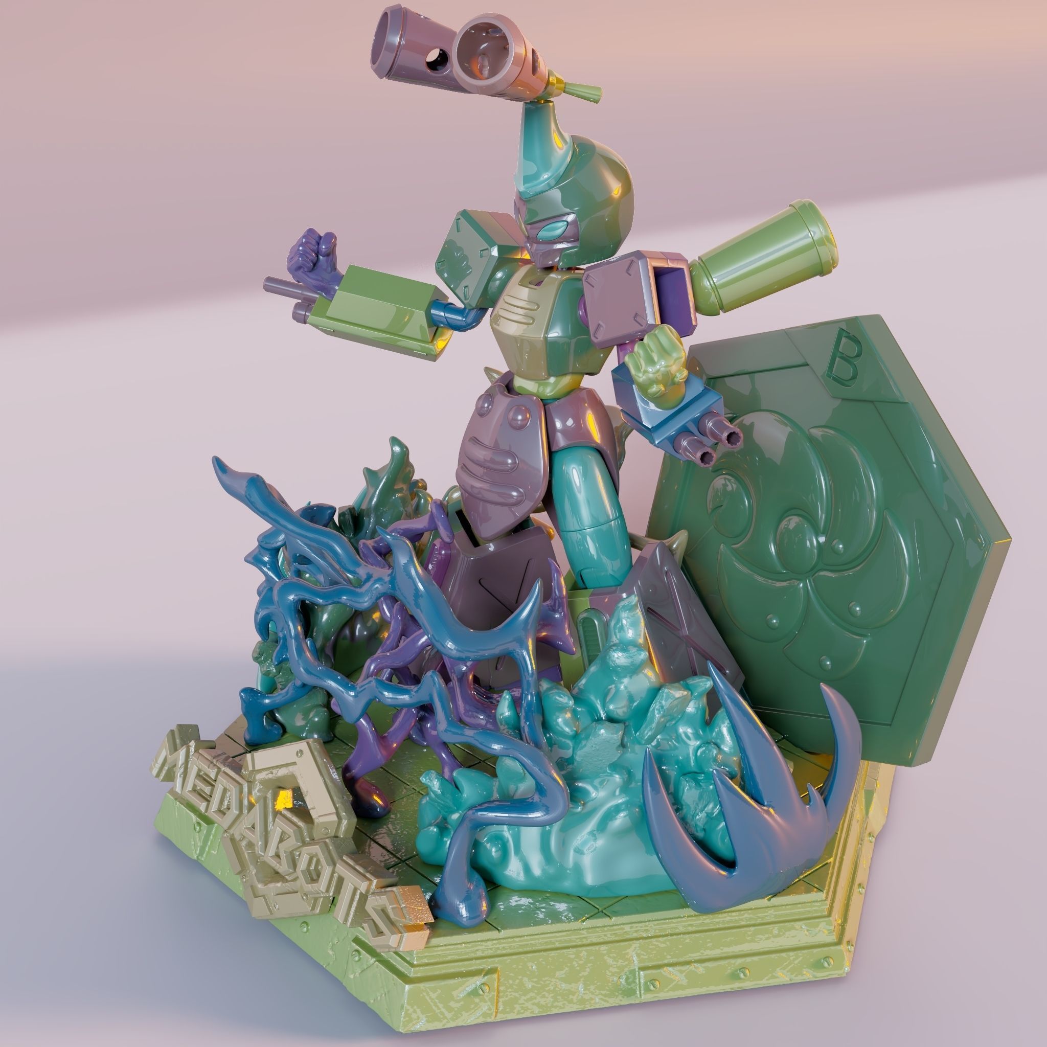 Medabee Medaforce Statue 3D model 3D printable | CGTrader