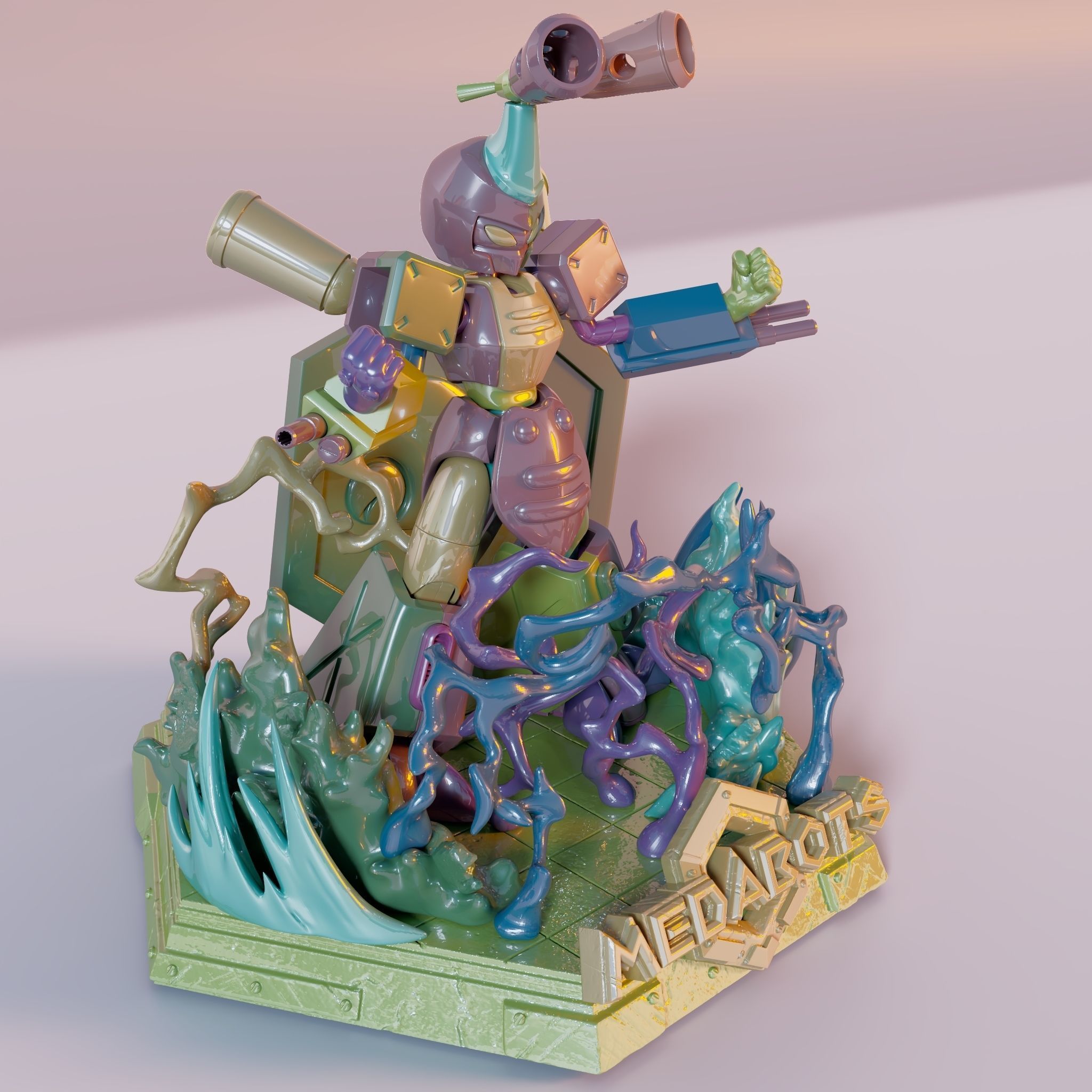 Medabee Medaforce Statue 3D model 3D printable | CGTrader