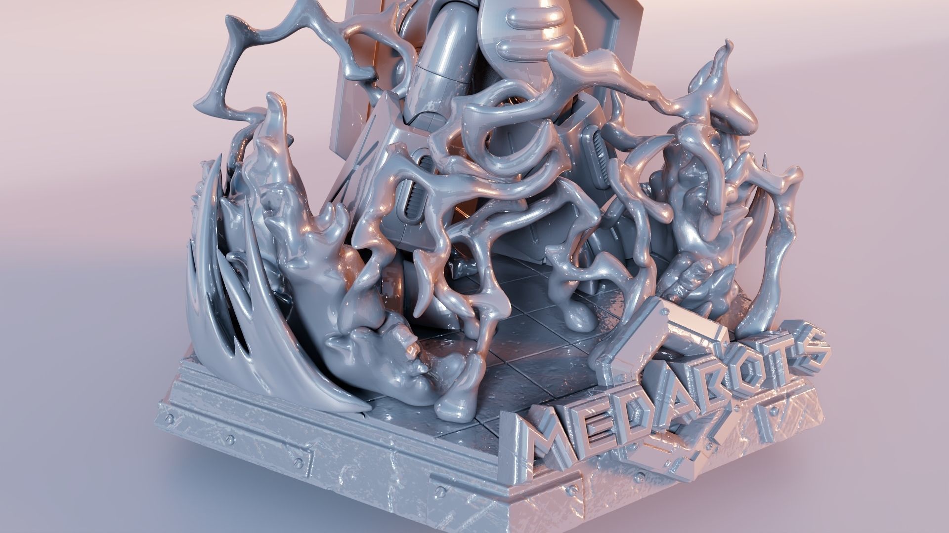 Medabee Medaforce Statue 3D model 3D printable | CGTrader