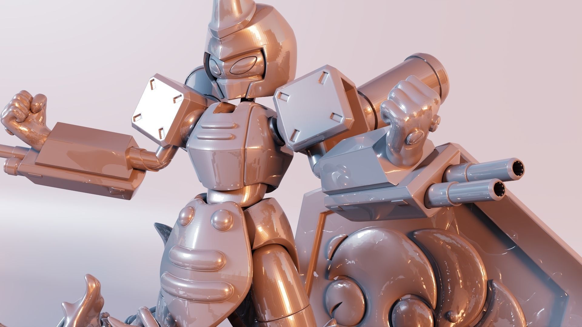 Medabee Medaforce Statue 3D model 3D printable | CGTrader