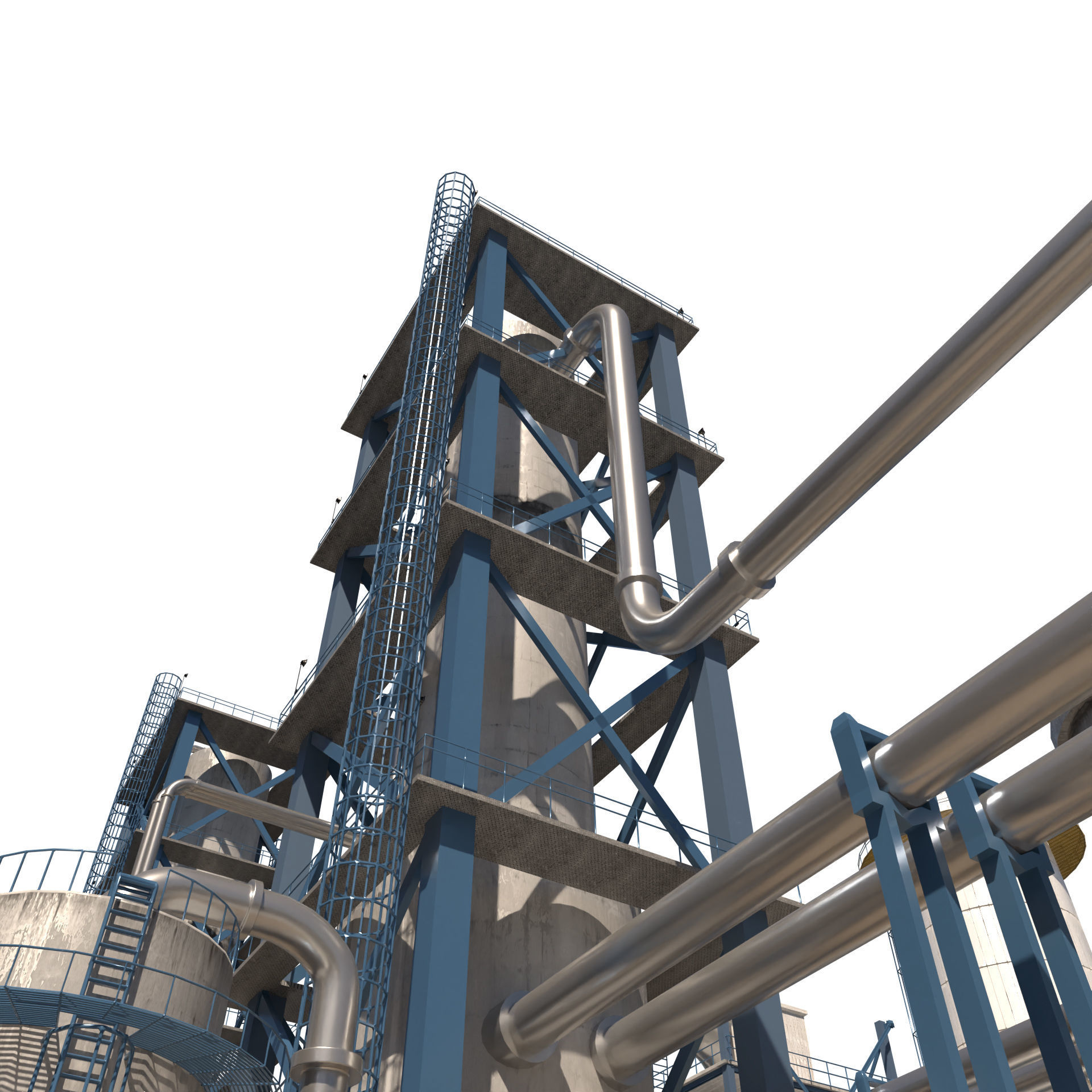 Refinery 3D model | CGTrader