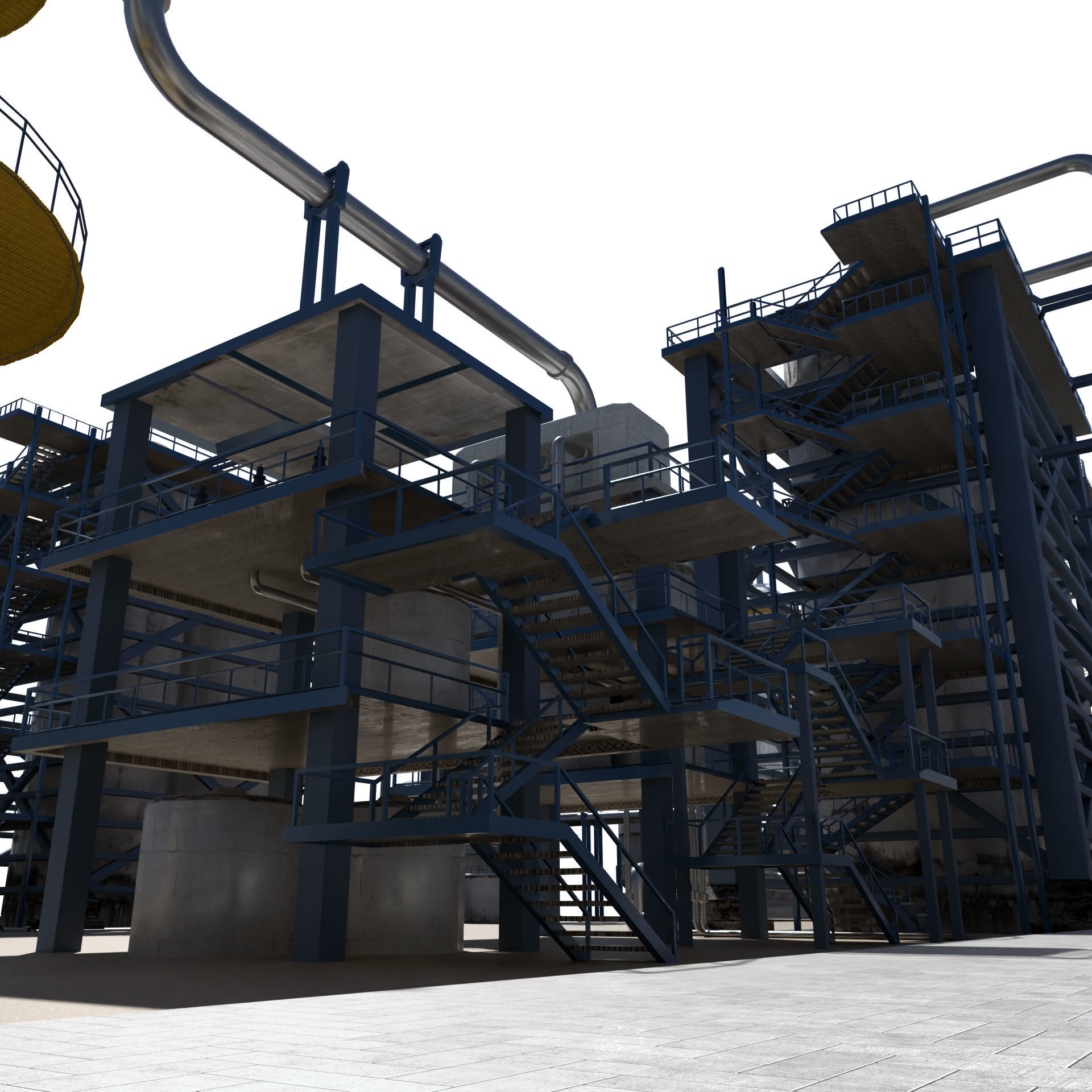 Refinery 3D model | CGTrader