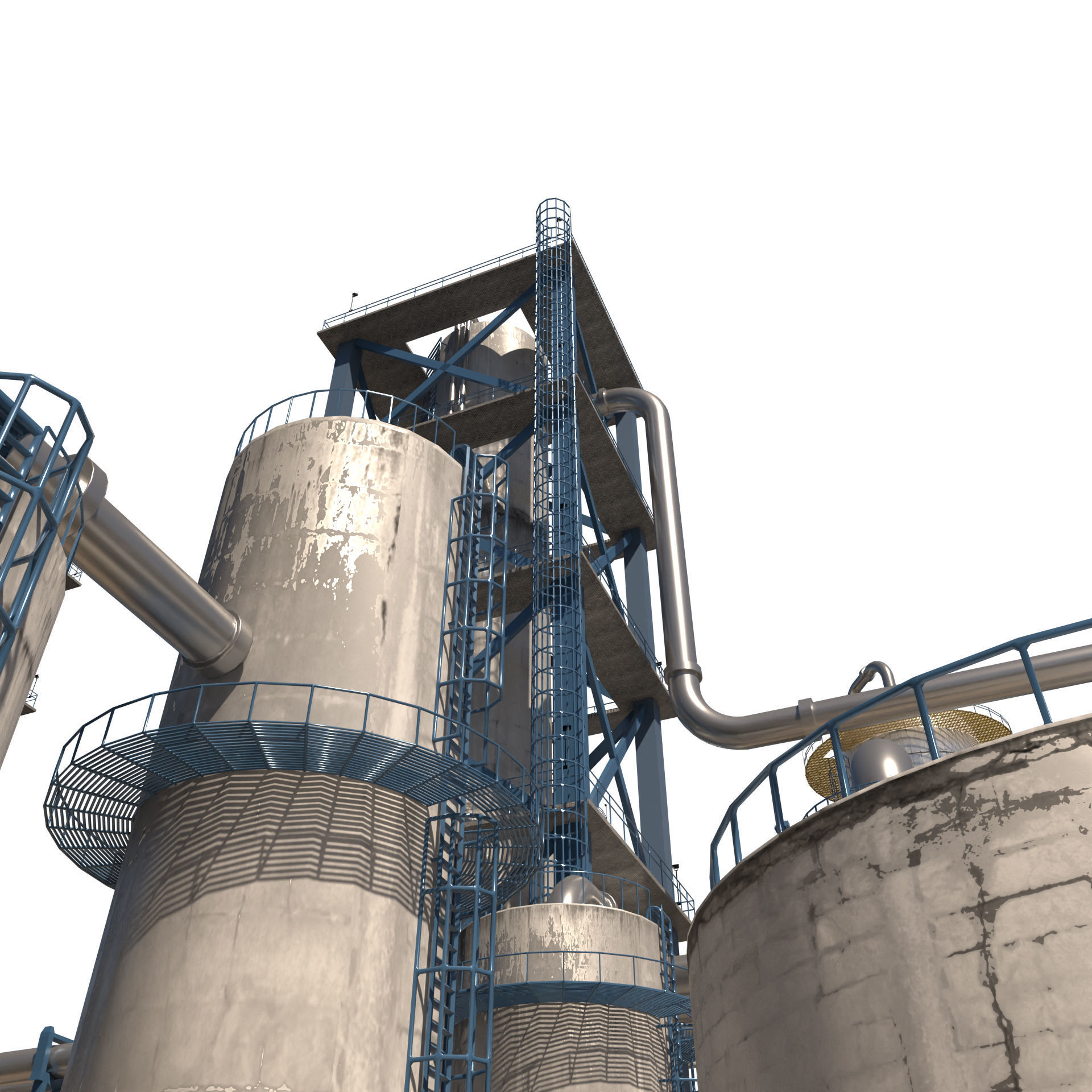 Refinery 3D model | CGTrader