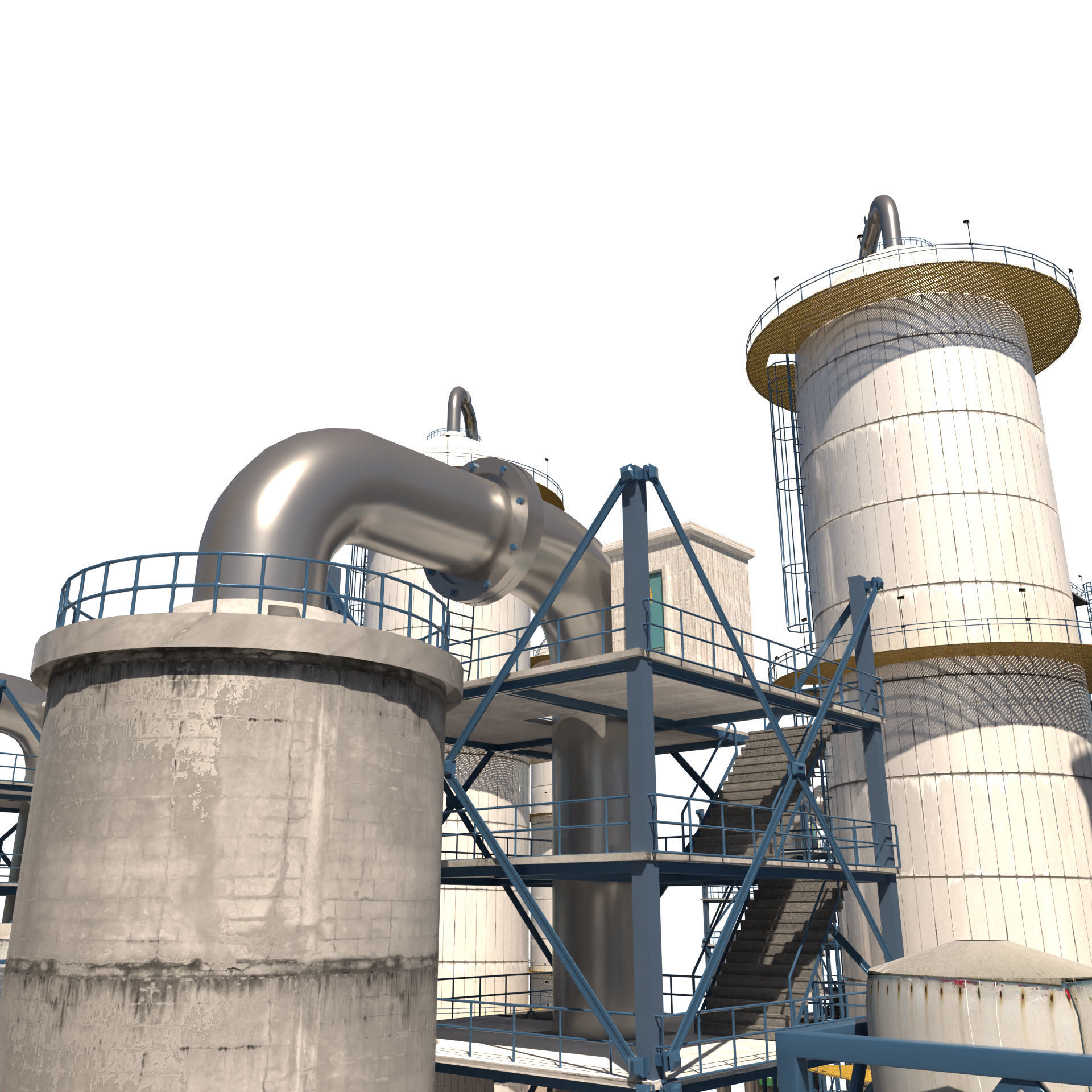 Refinery 3D model | CGTrader