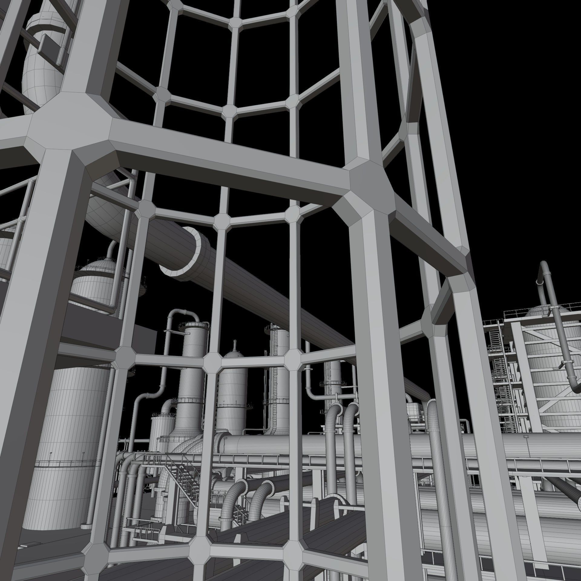 Refinery 3D model | CGTrader