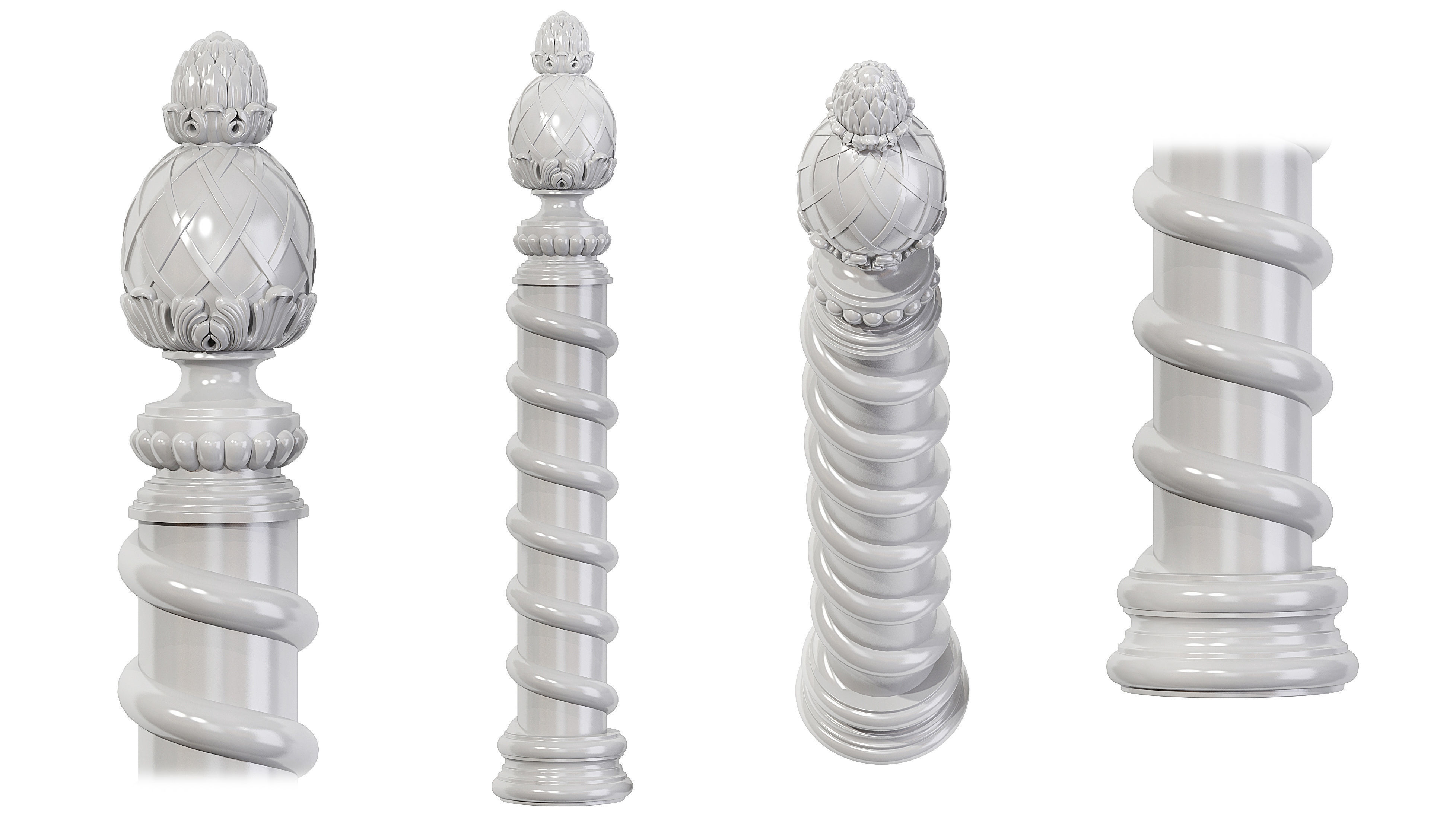 Classic baluster 04 3D model | CGTrader