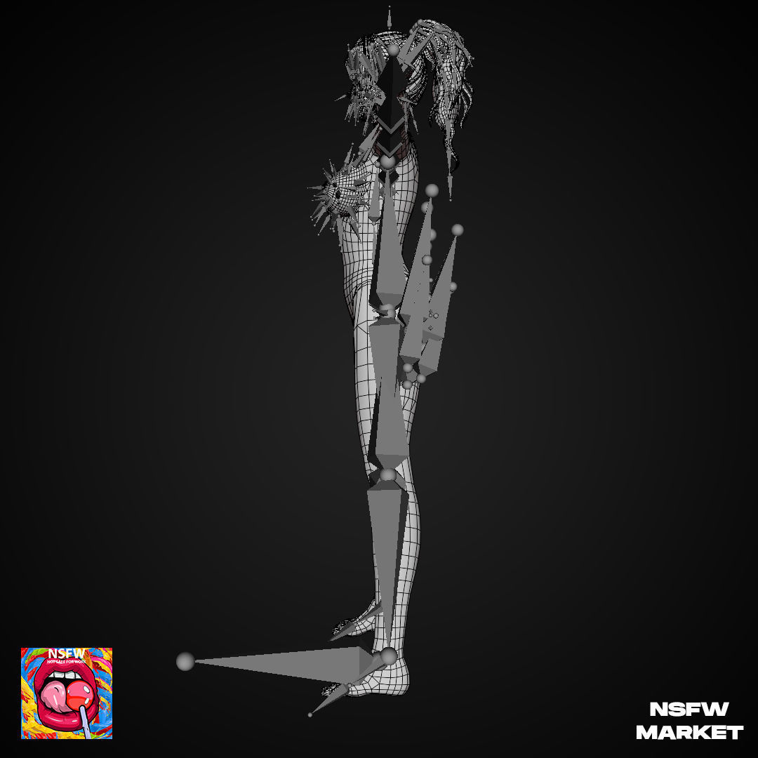 3D model EXCLUSIVE EDITION RIGGED CHARACTER YUKINO VR / AR / low-poly ...