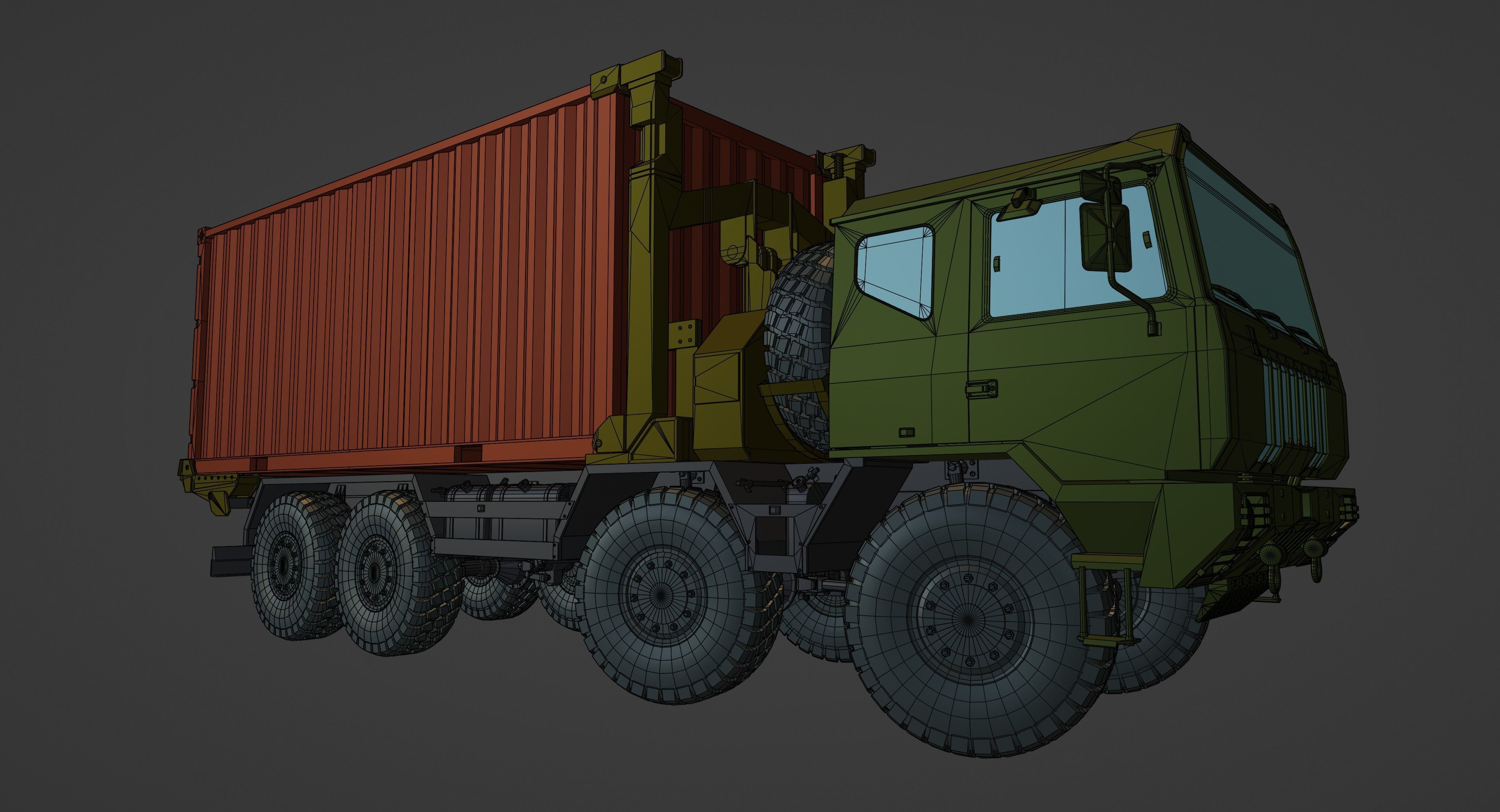3D model Iveco M320 with loading cargo system VR / AR / low-poly | CGTrader
