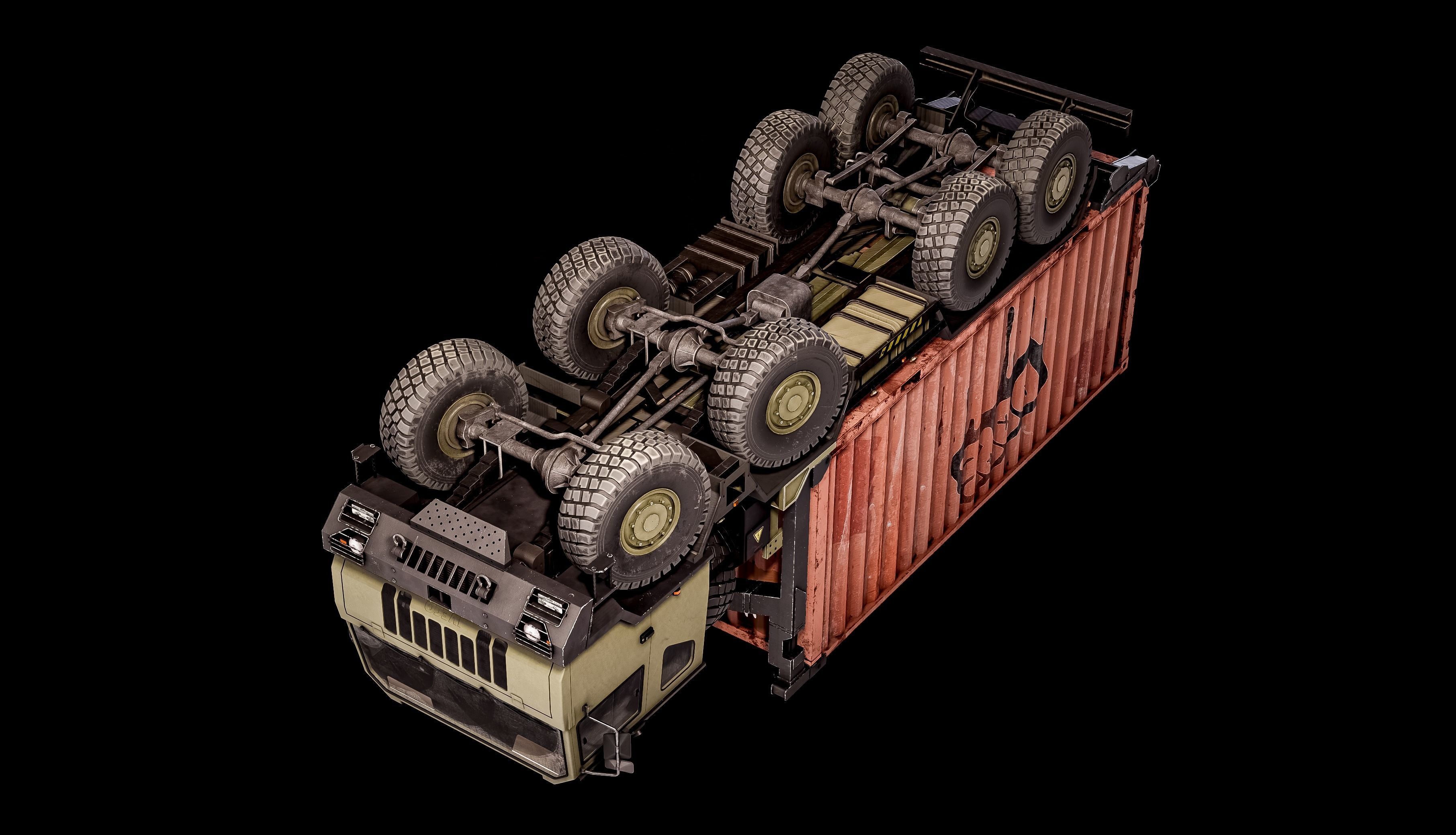 3D model Iveco M320 with loading cargo system VR / AR / low-poly | CGTrader