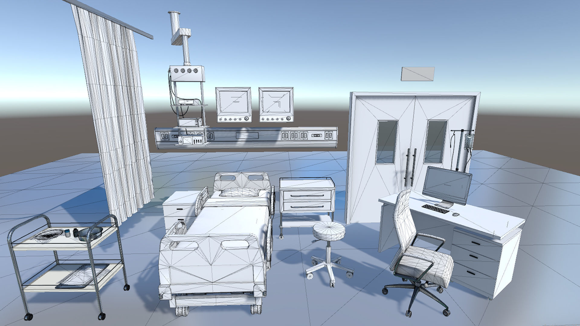 Hospital Equipments 3D model | CGTrader