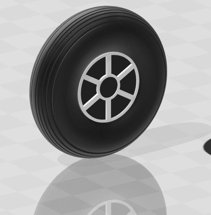 Mi-2 scale model wheel set 3D model 3D printable | CGTrader