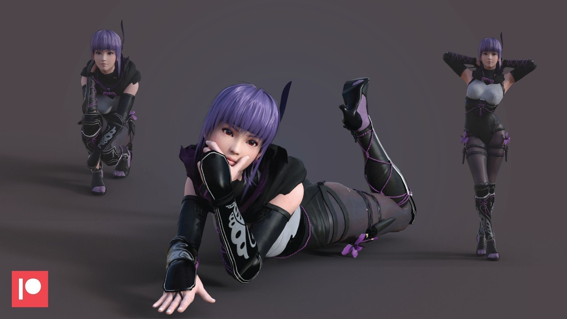 3D model Ayane - Game Ready VR / AR / low-poly | CGTrader