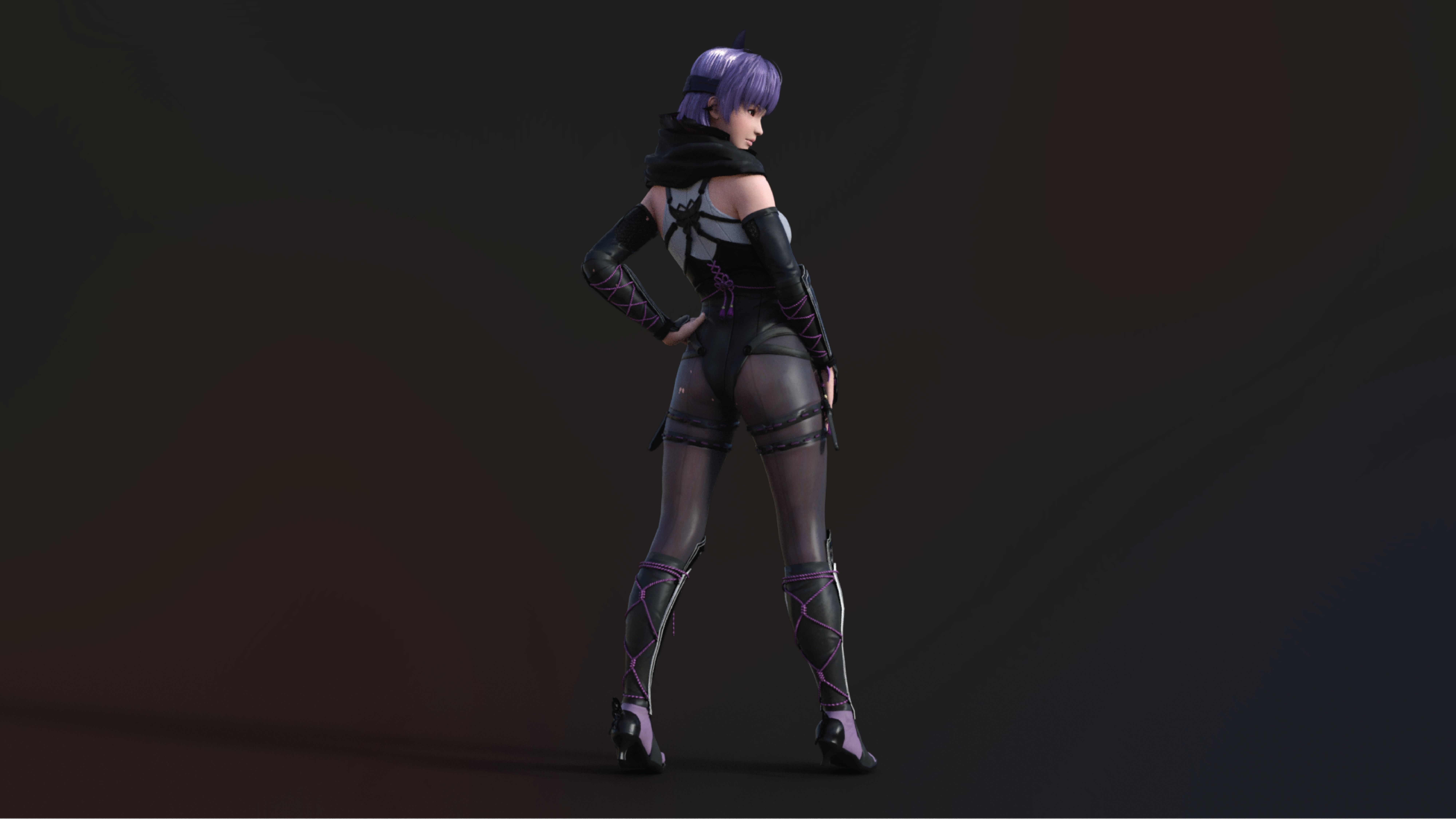 3D model Ayane - Game Ready VR / AR / low-poly | CGTrader