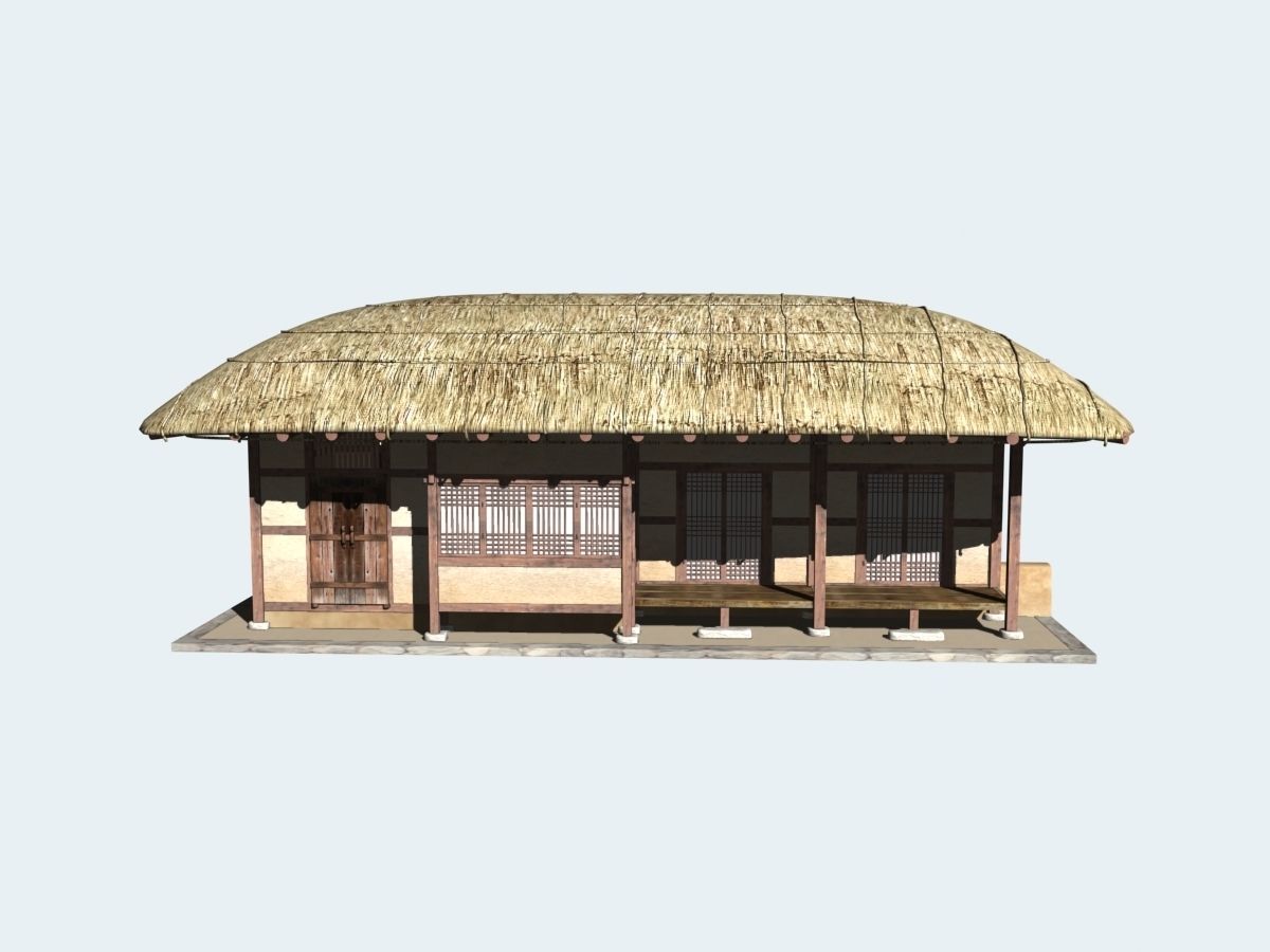 Thatched House V01 KOREA 3D model | CGTrader