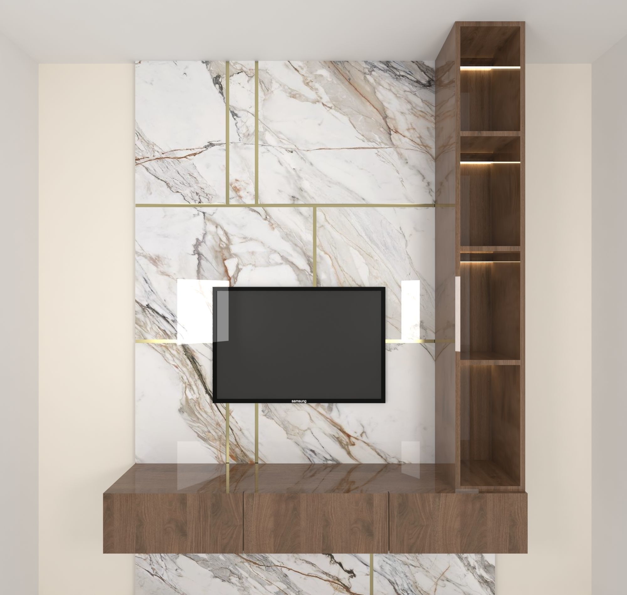 tv unit free 3D model | CGTrader