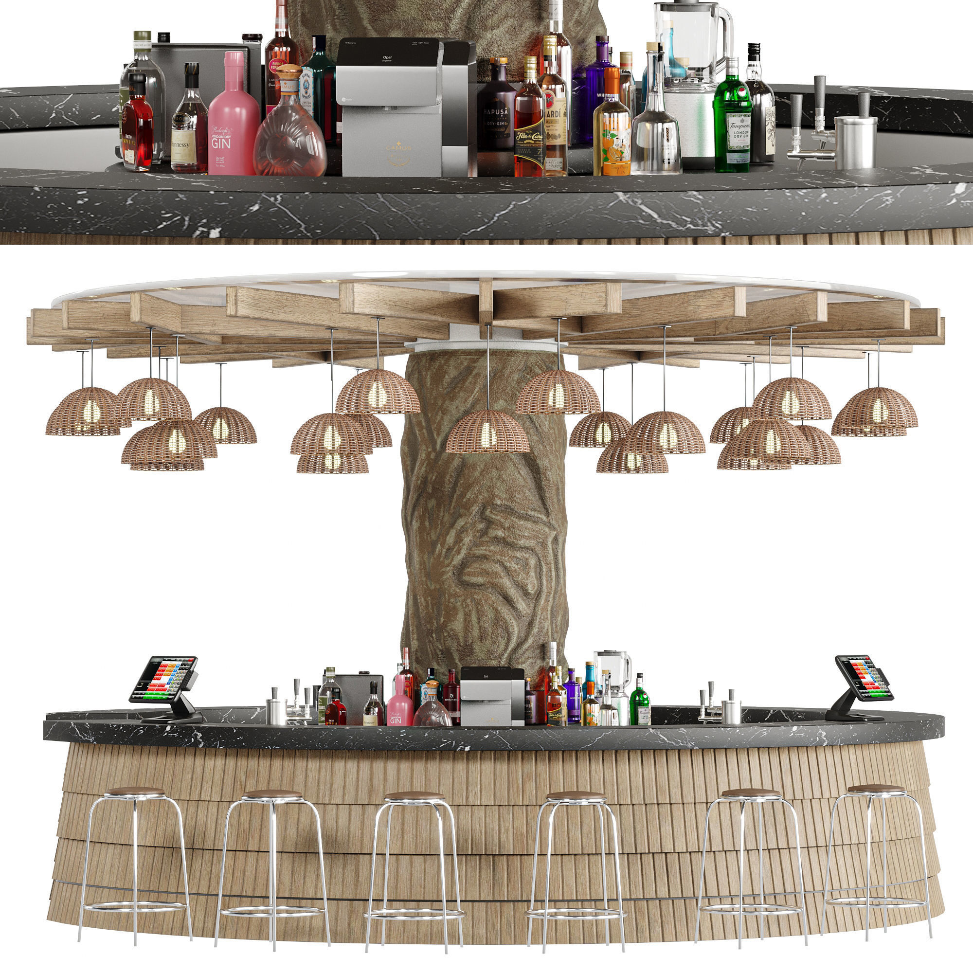 Bar 15 Exterior Bar 3D model | CGTrader