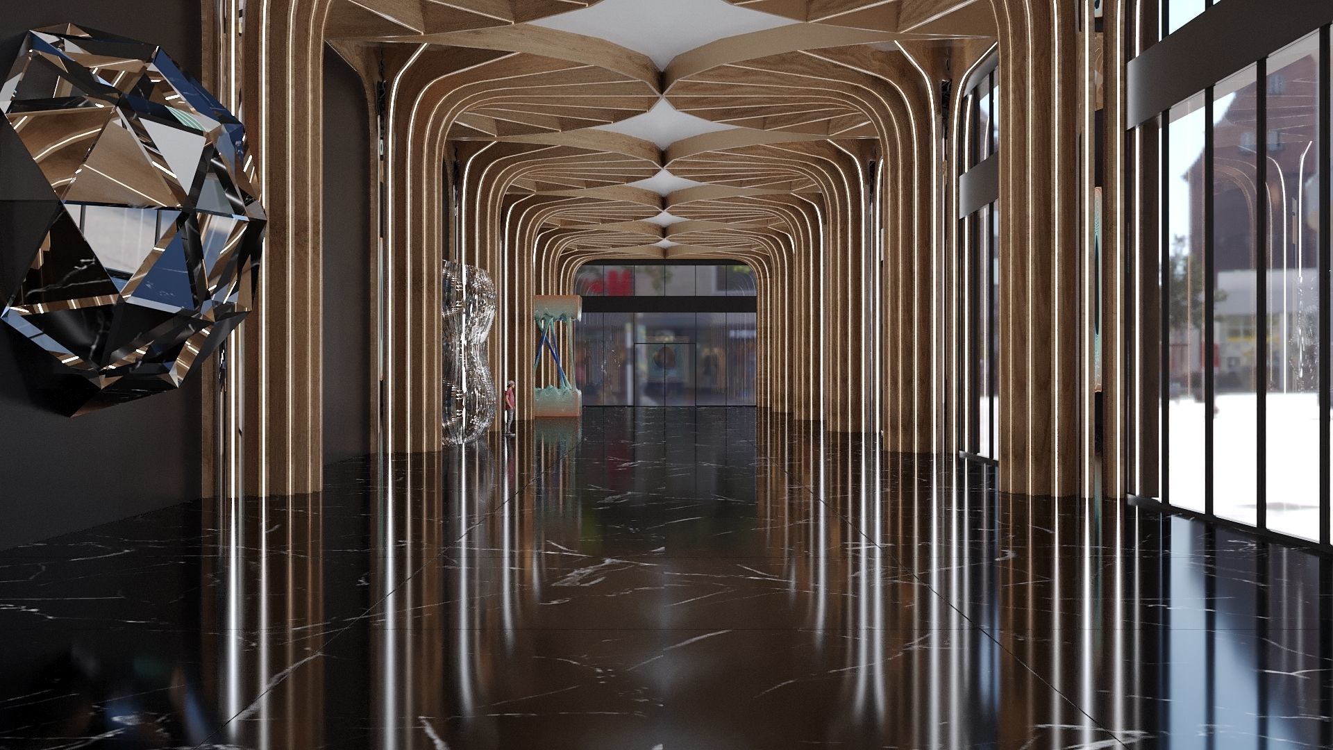 Exhibition hall 3D model | CGTrader