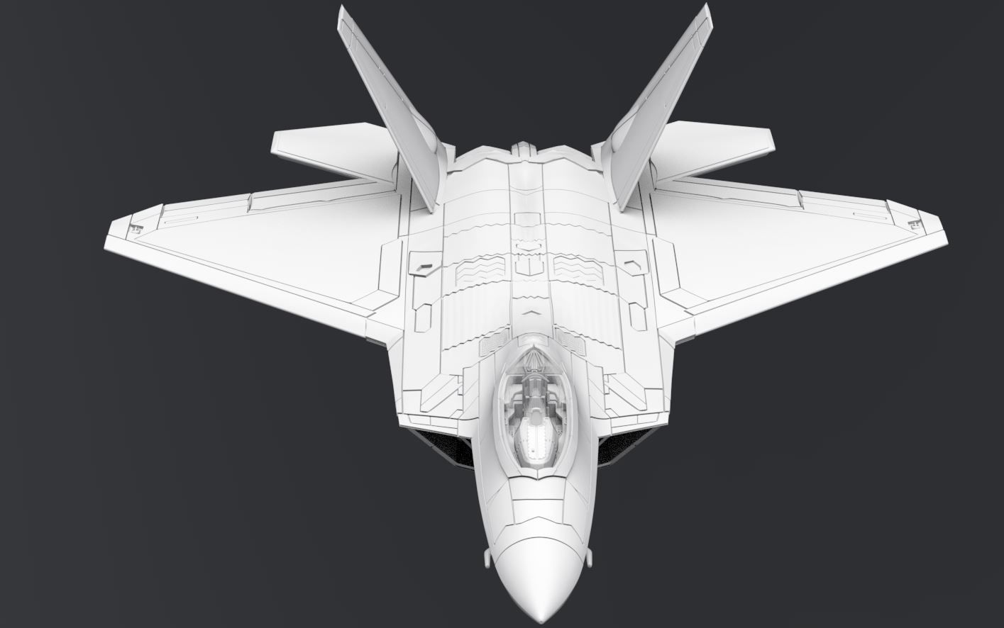 f22 Raptor Scale model 3D model 3D printable | CGTrader
