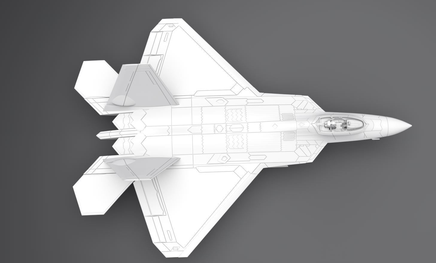 f22 Raptor Scale model 3D model 3D printable | CGTrader