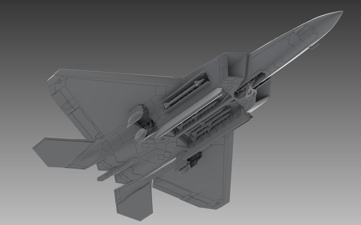 f22 Raptor Scale model 3D model 3D printable | CGTrader