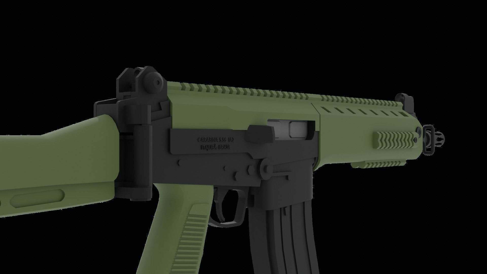 3D model IMBEL IA2 low poly VR / AR / low-poly | CGTrader