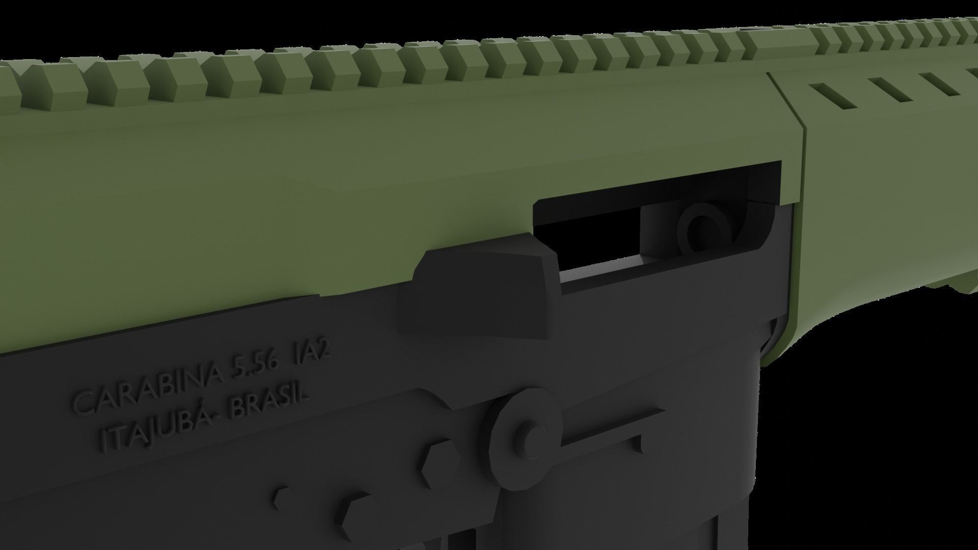 3D model IMBEL IA2 low poly VR / AR / low-poly | CGTrader