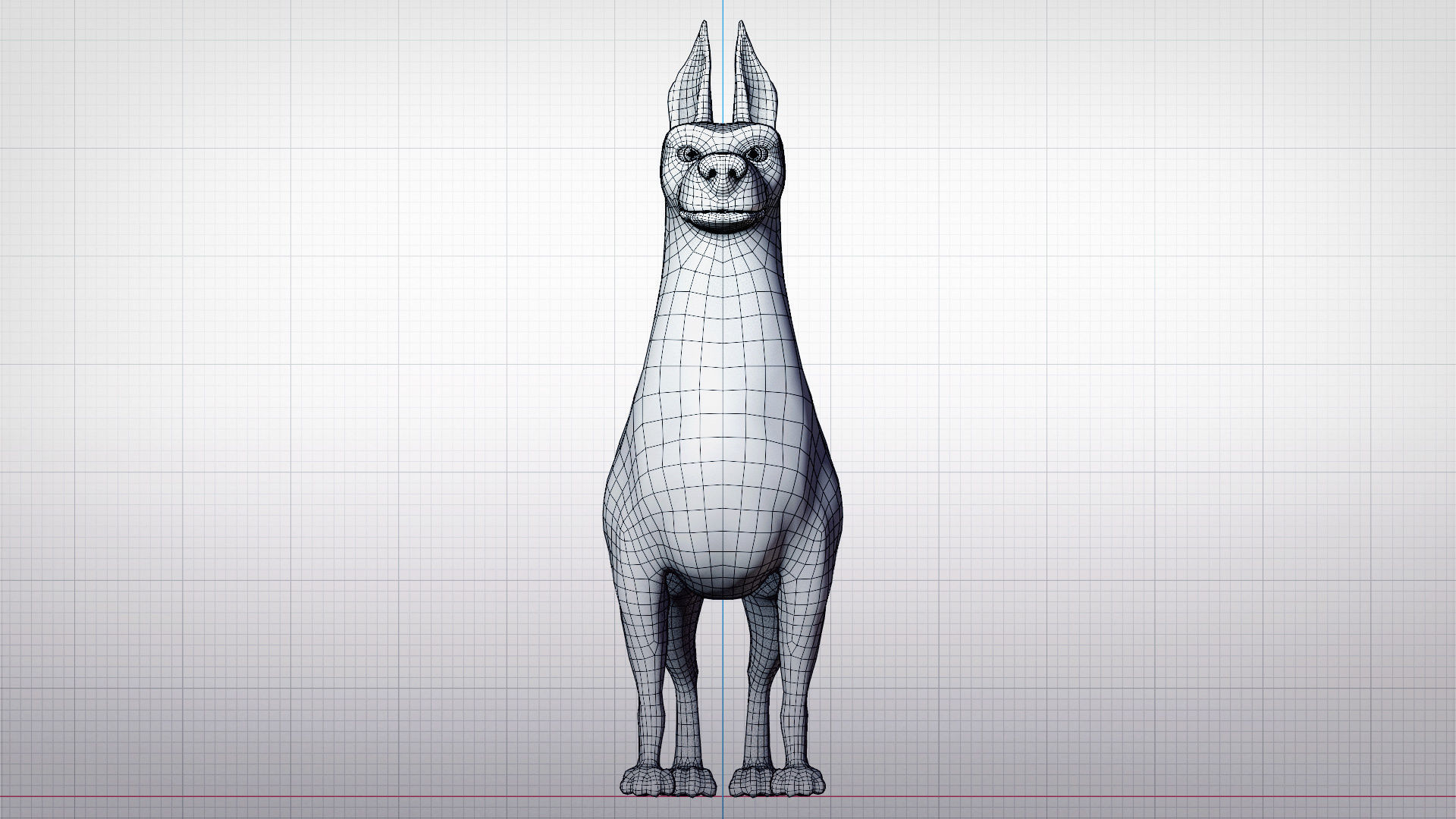 3D model Doberman - stylized Dog rigged character for Blender VR / AR ...